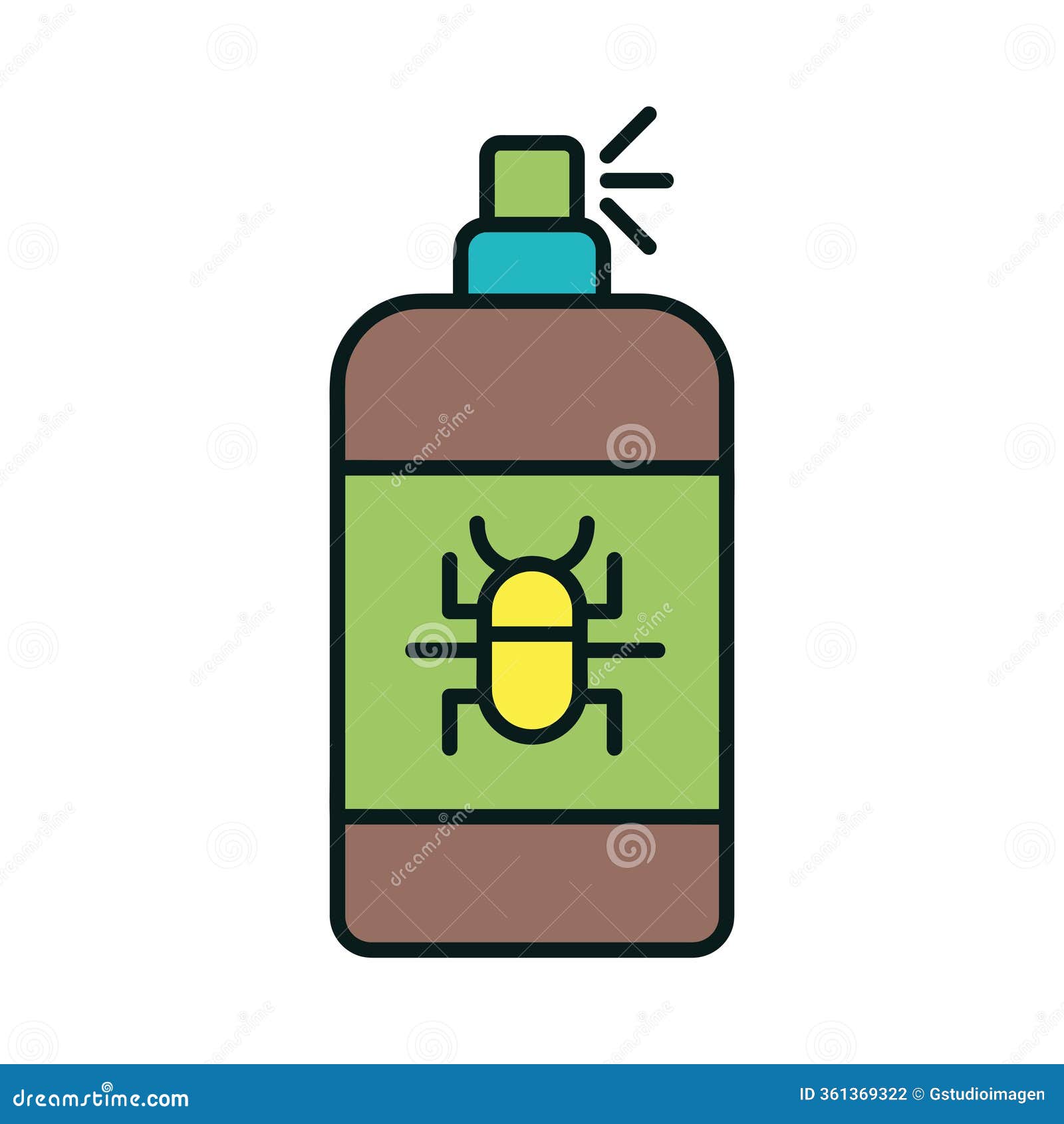 Insect Repellent Spray Bottle Illustration Stock Illustration ...