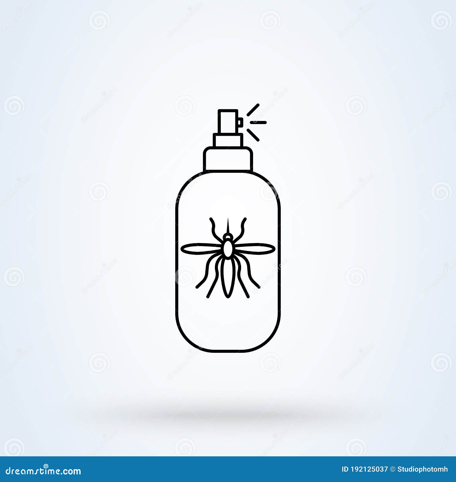 Insect Repellent. Vector Simple Modern Icon Design Illustration Stock ...