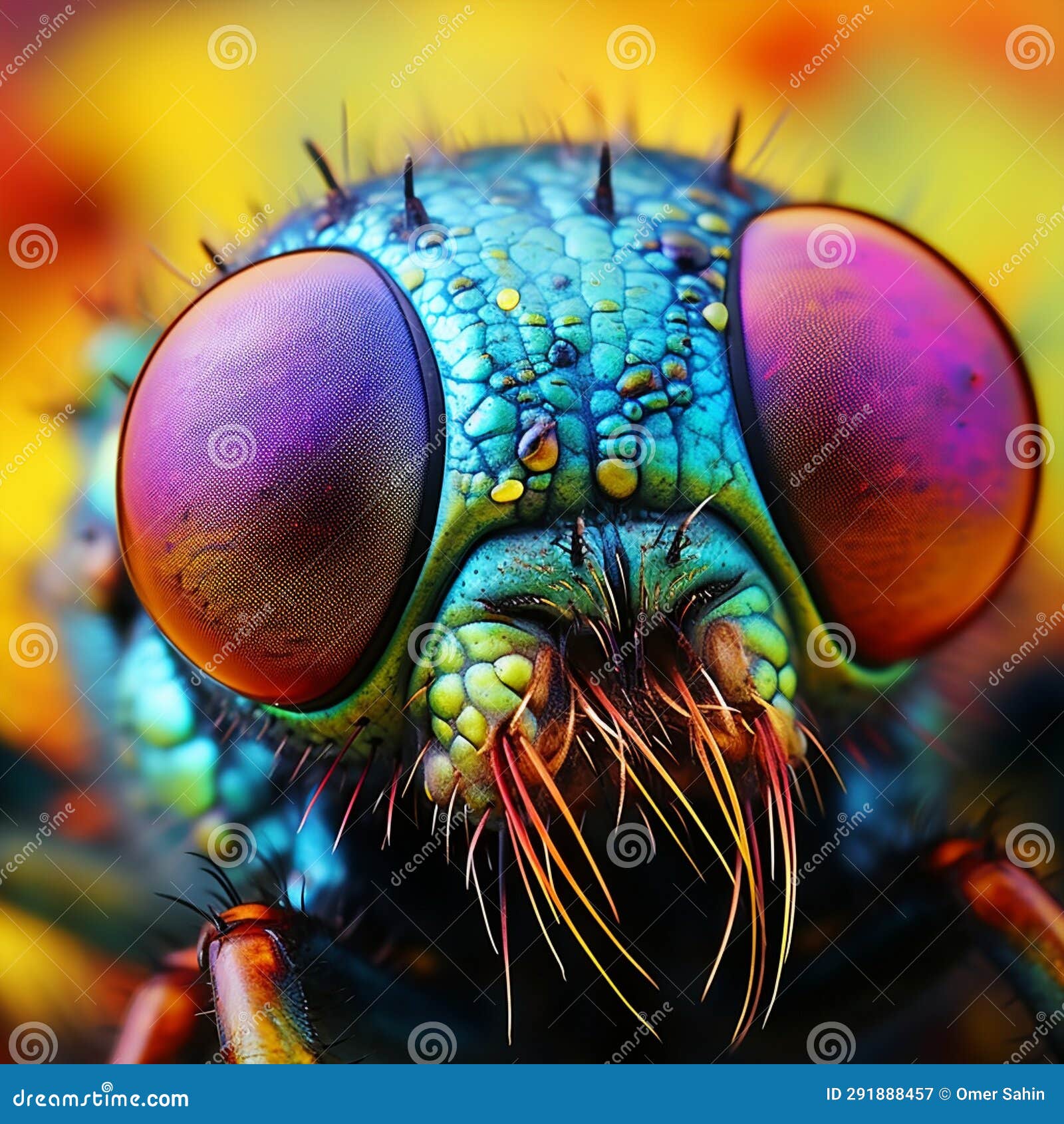 Insect S Eye through a Microscope: Captivating Patterns and Vibrant ...