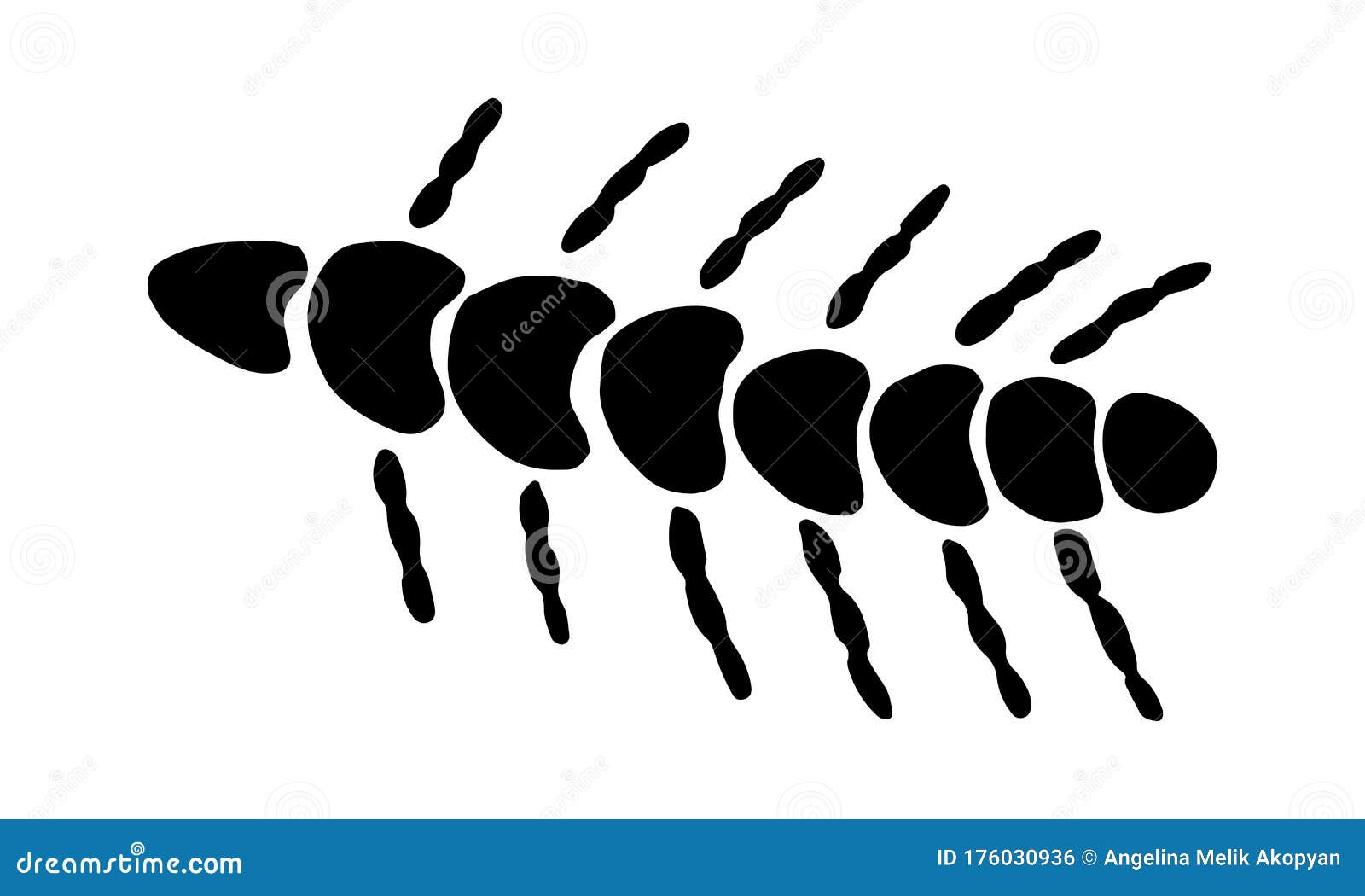 Insect Simple Icons Set - Vector Collection of Bugs Symbols in Thin ...