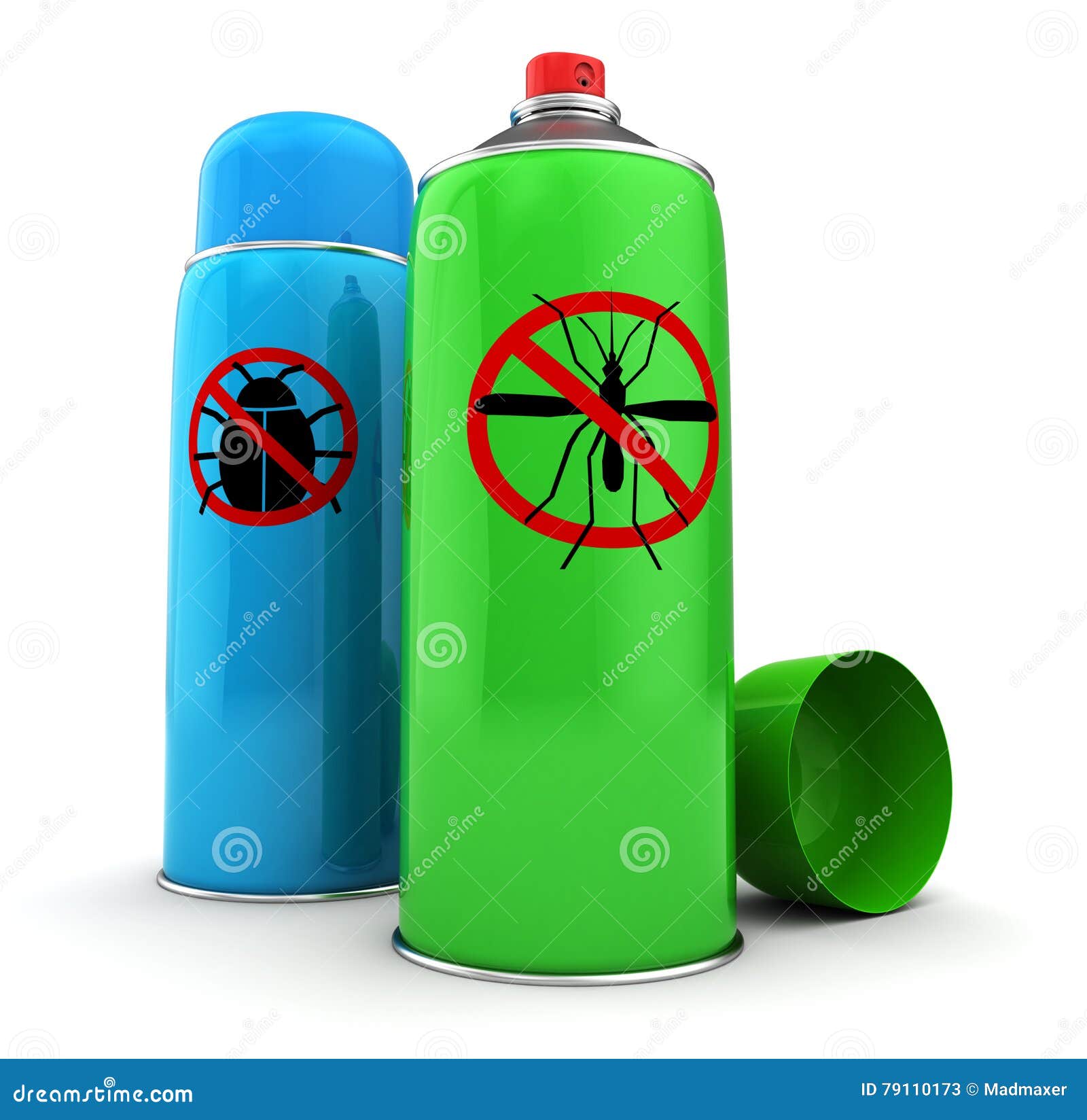 Insect spray bottles stock illustration. Illustration of insecticide ...