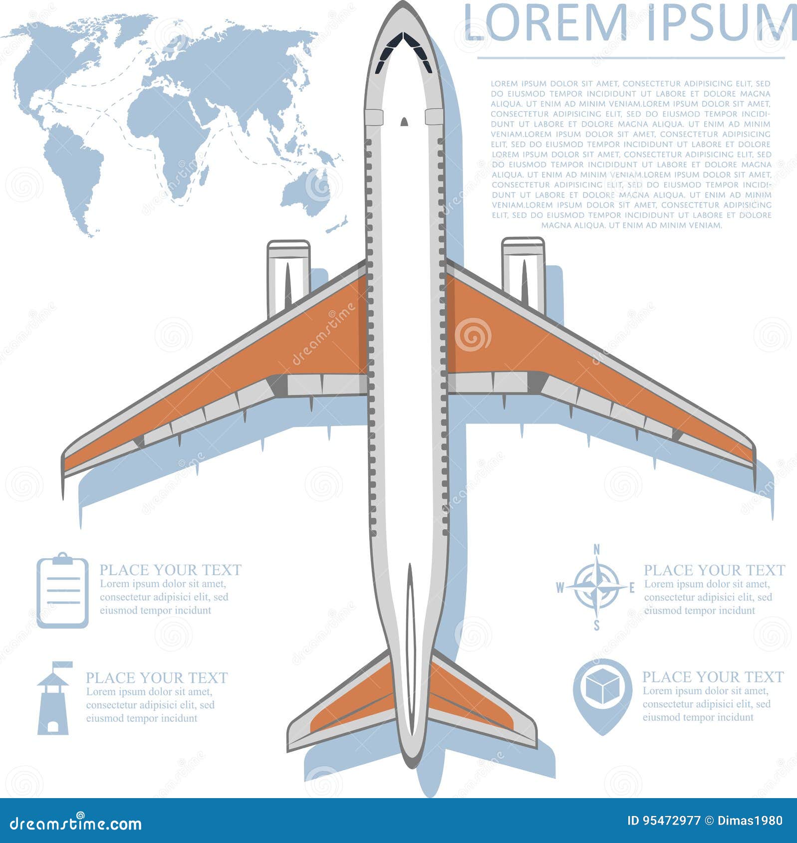 Insecte D'aviation Avec L'avion Illustration Stock - Illustration du ...