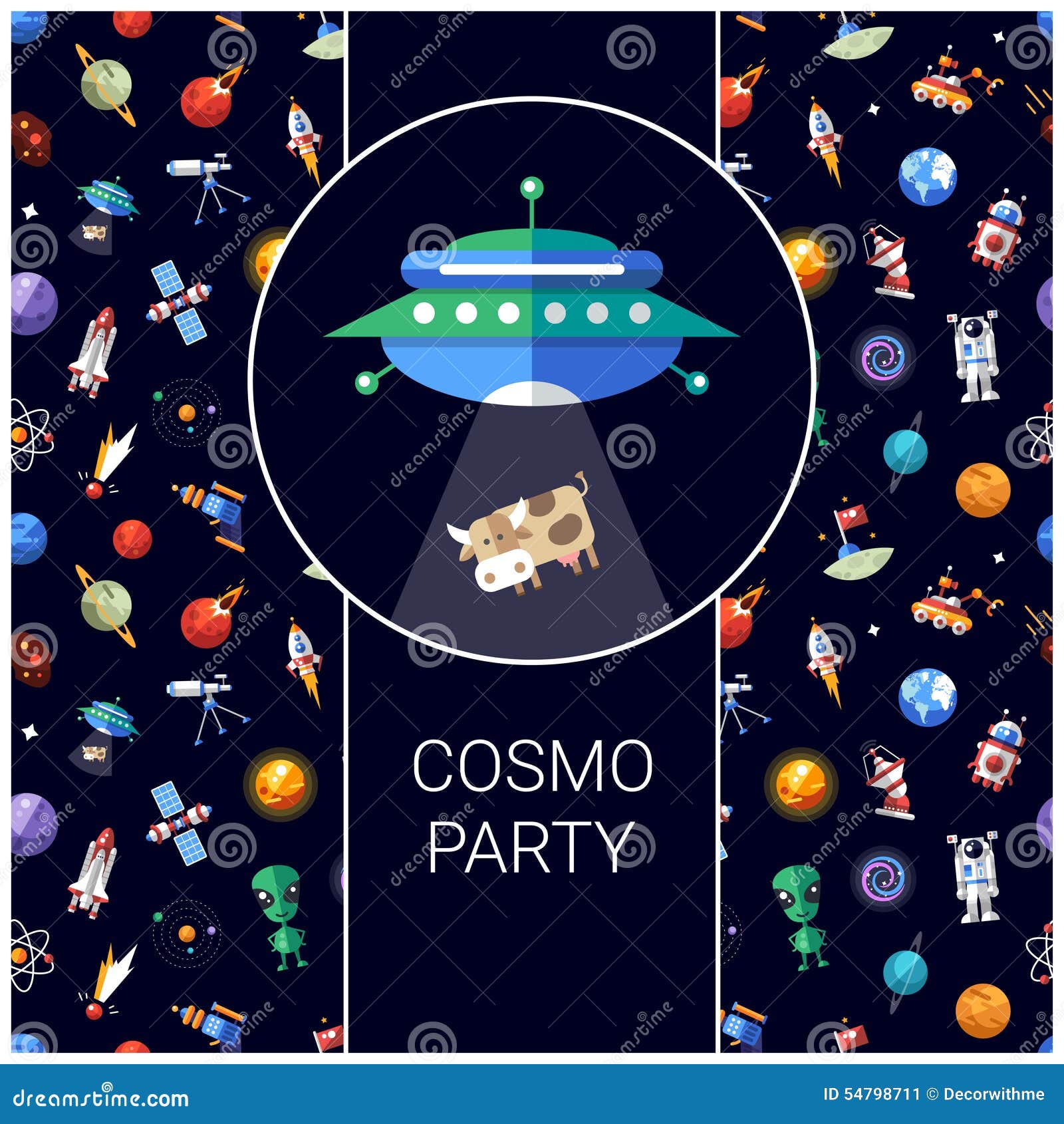 Insecte Plat De Conception Des Icônes Et D'infographics De L'espace ...