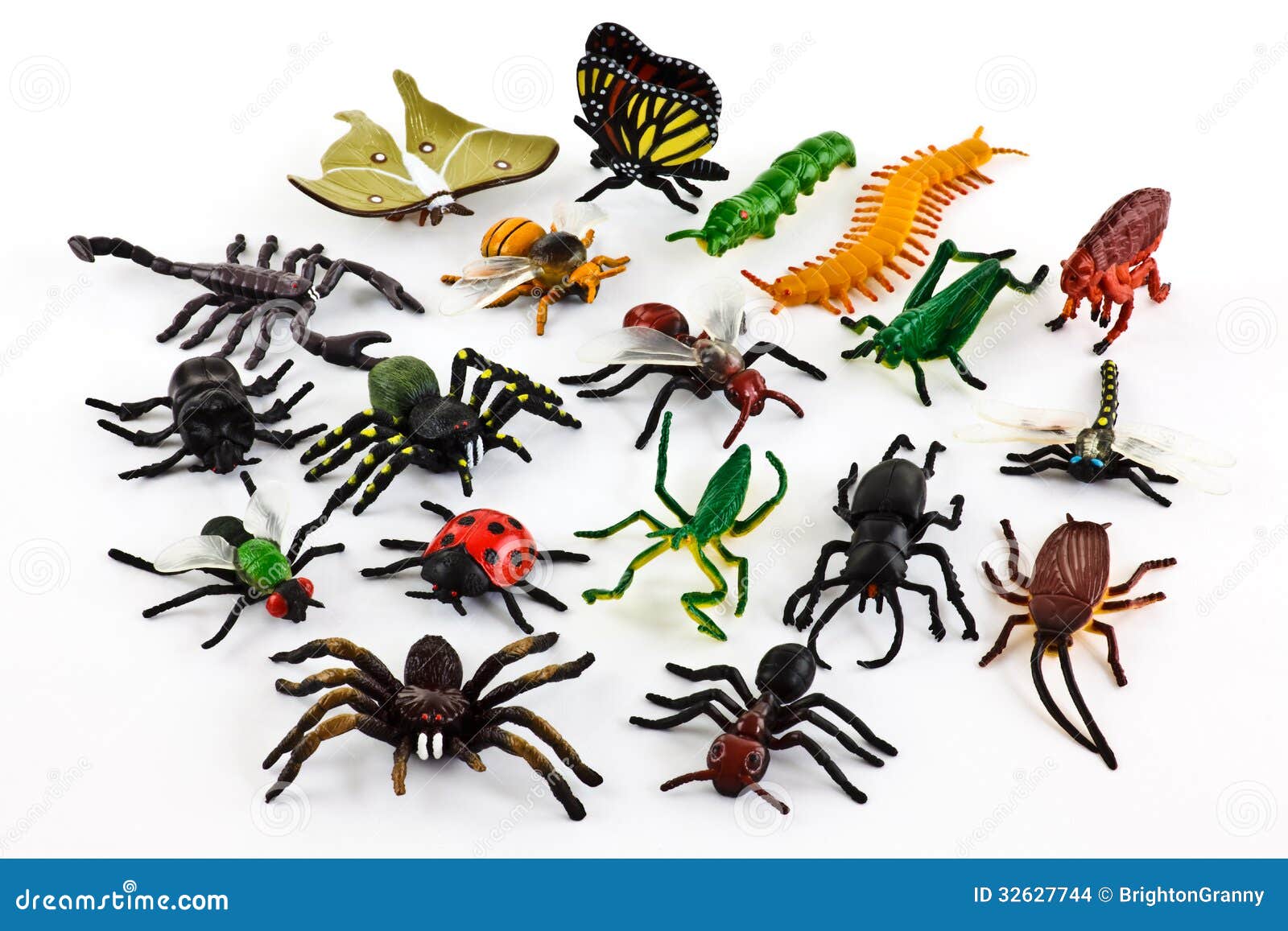 Insectes en plastique photo stock. Image du araignée - 32627744