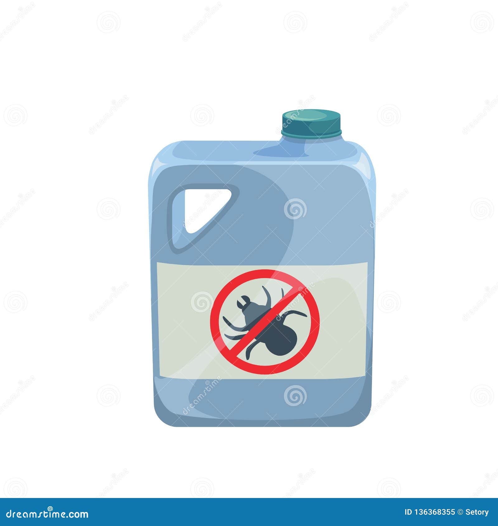 Insecticide Bottle Icon stock vector. Illustration of gardening - 136368355