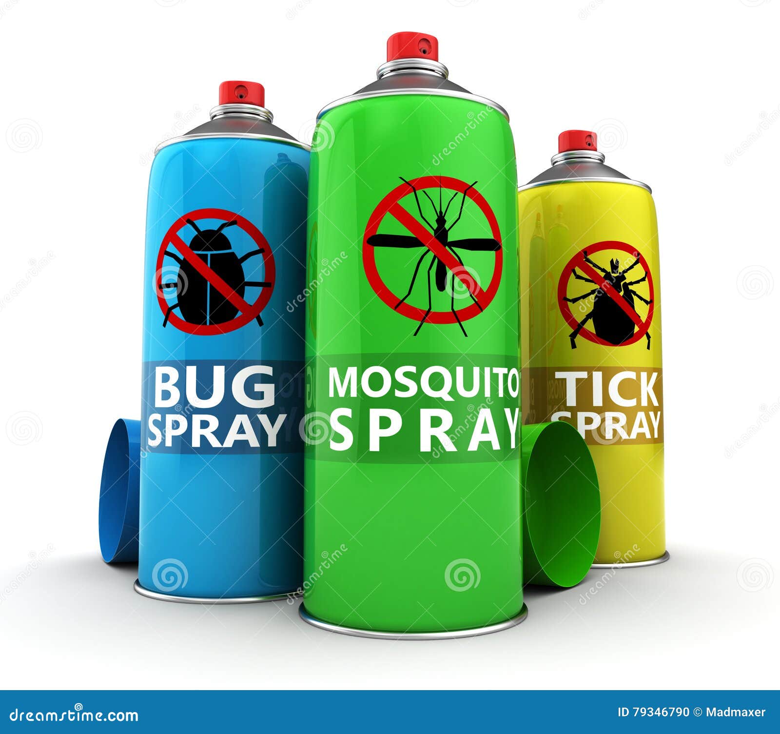 Insecticide bottles stock illustration. Illustration of control - 79346790