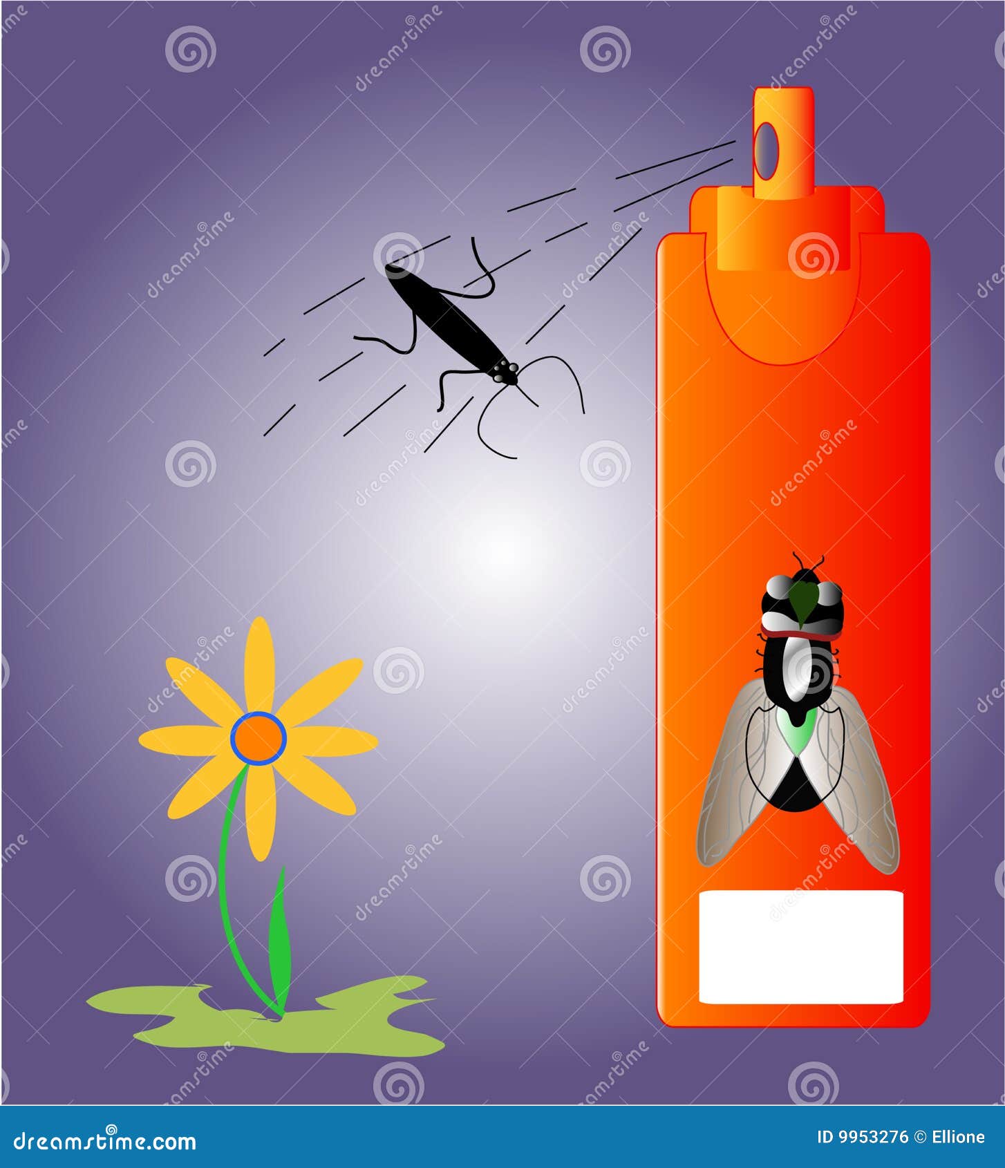 Insecticide insects stock vector. Illustration of incommodious - 9953276