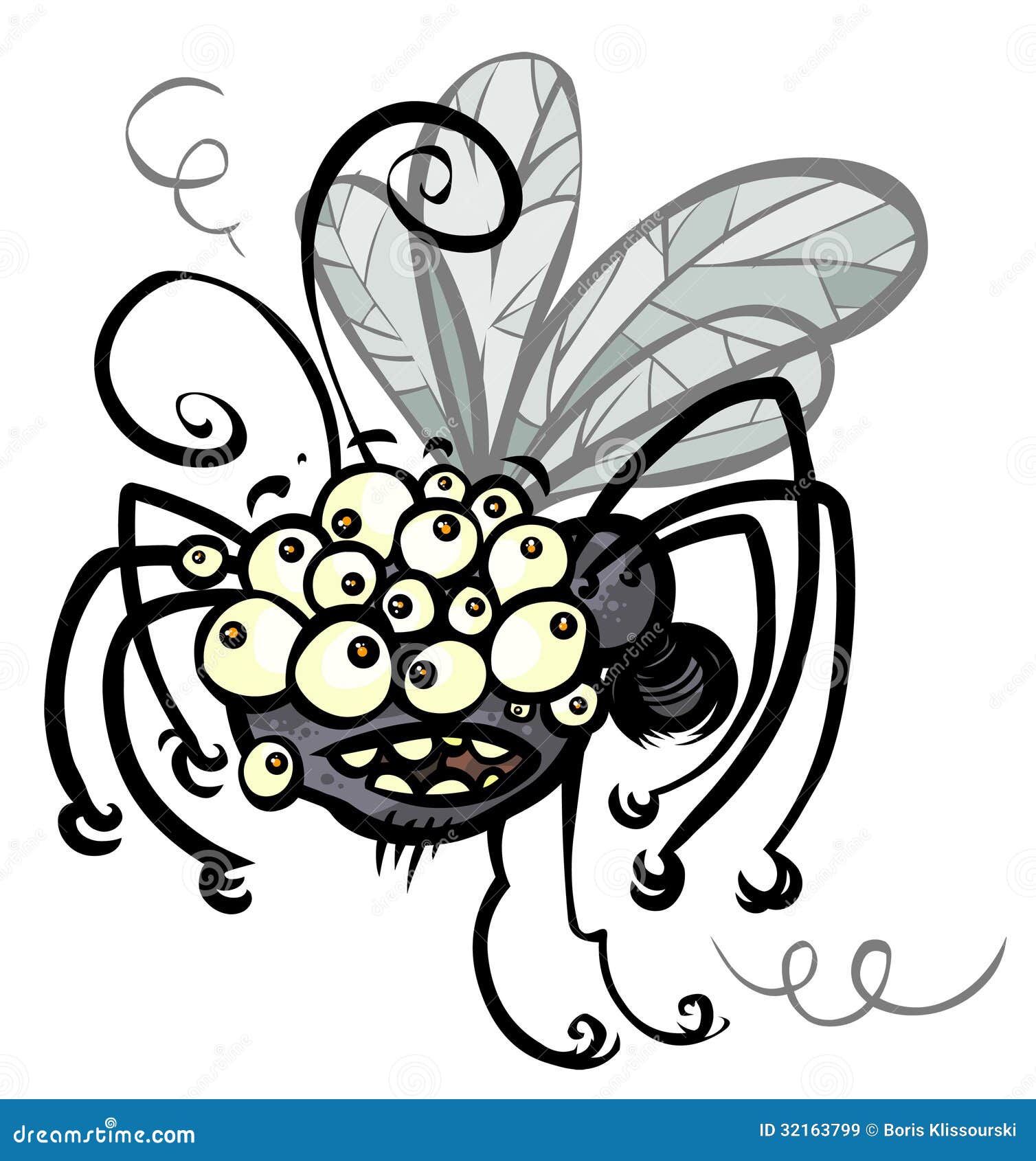 Insecto Loco De La Historieta. Stock de ilustración - Ilustración de ...