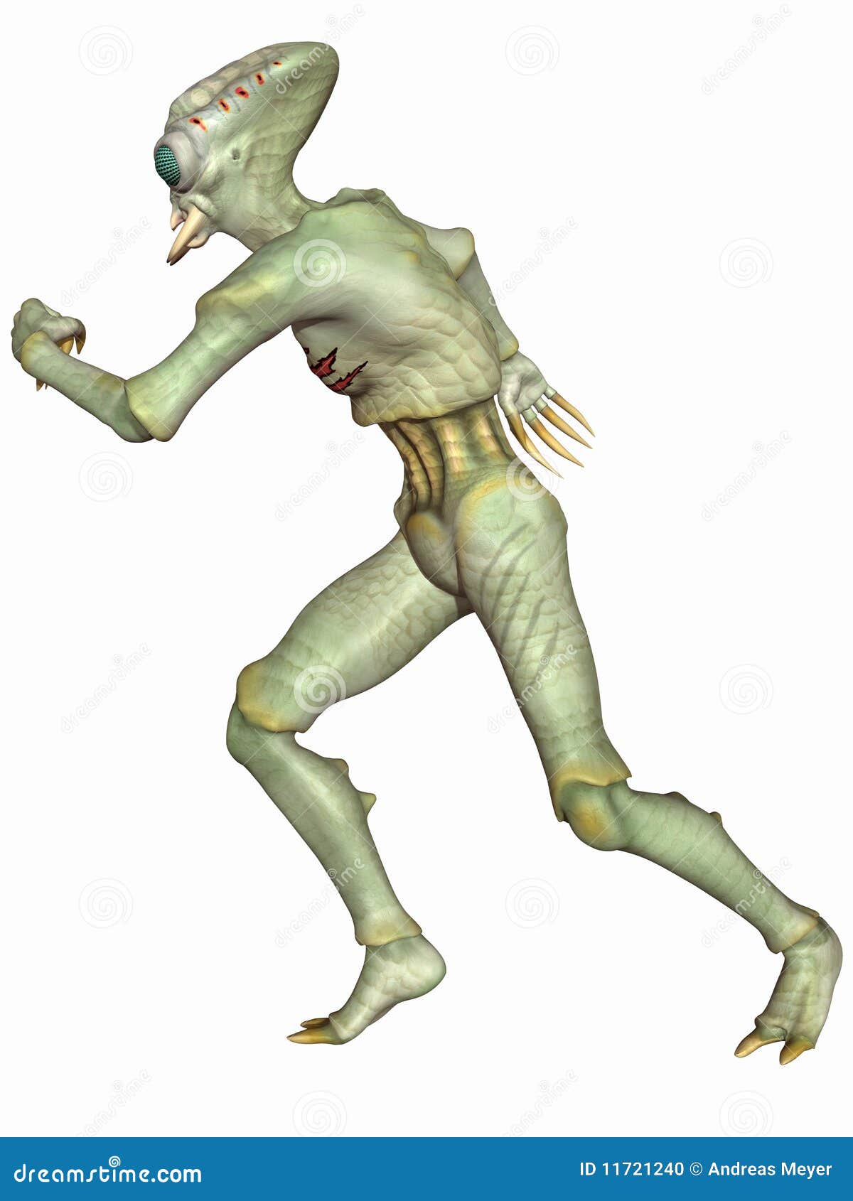 Insectoid - Fantasy Alien Figure Stock Illustration - Illustration of ...