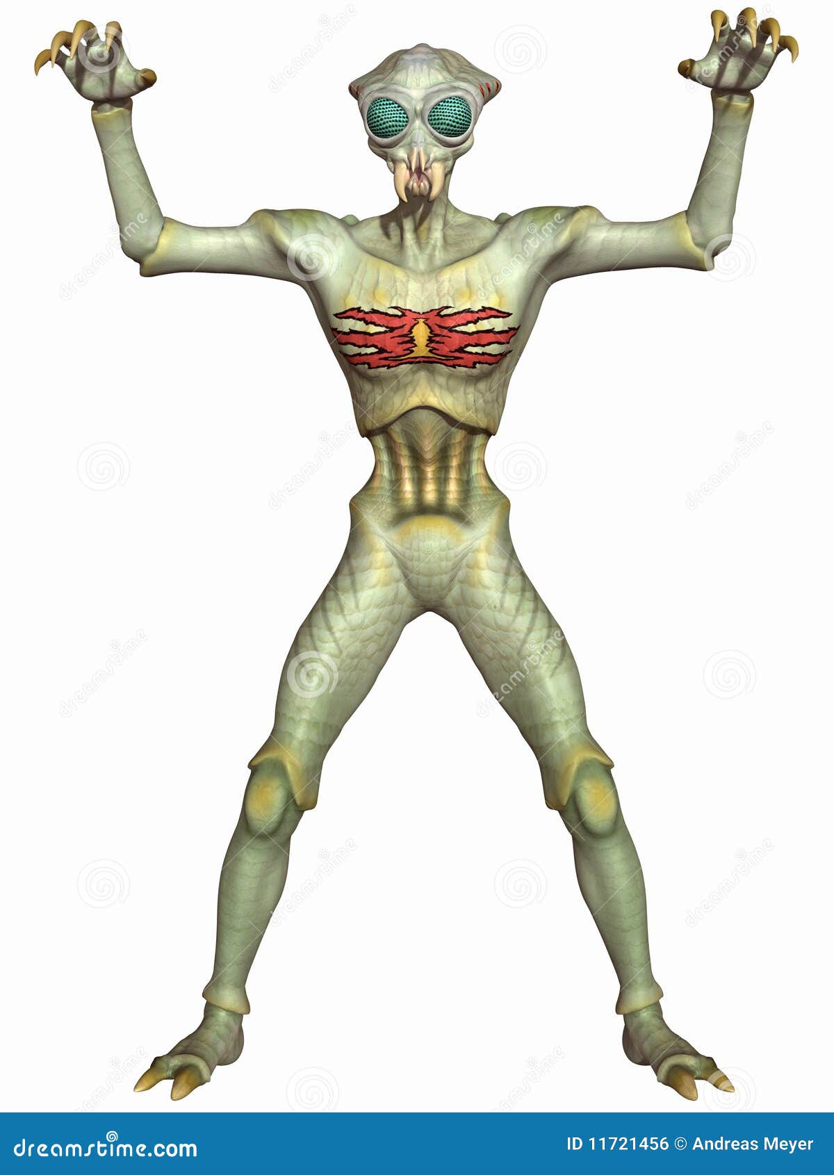 Insectoid - Fantasy Alien Figure Stock Illustration - Illustration of ...