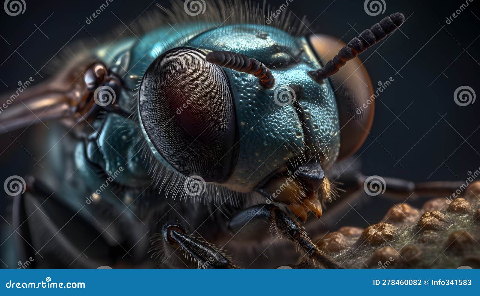 Insects Bugs Macro Photography Details Hyper-realistic Two Generative ...