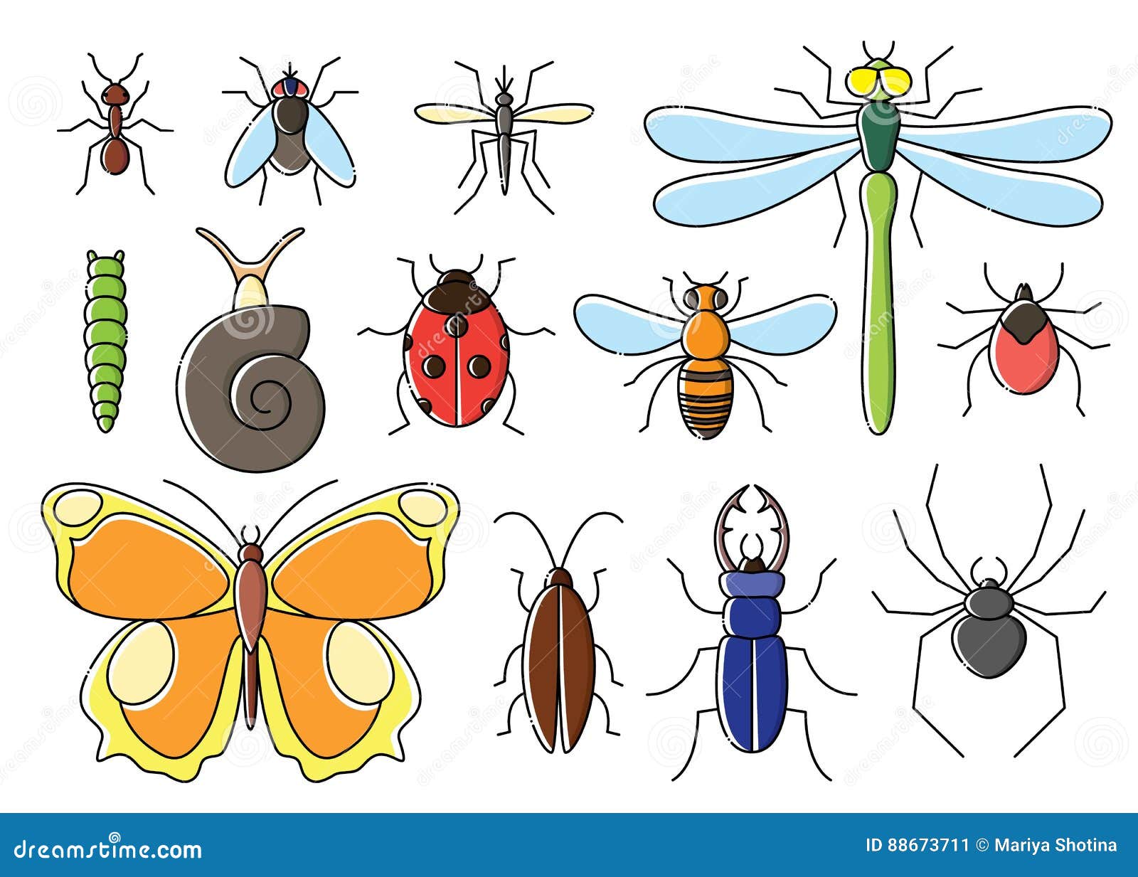 Midge Line Icon, Insects Concept, Fly Sign On White Background, Midge ...