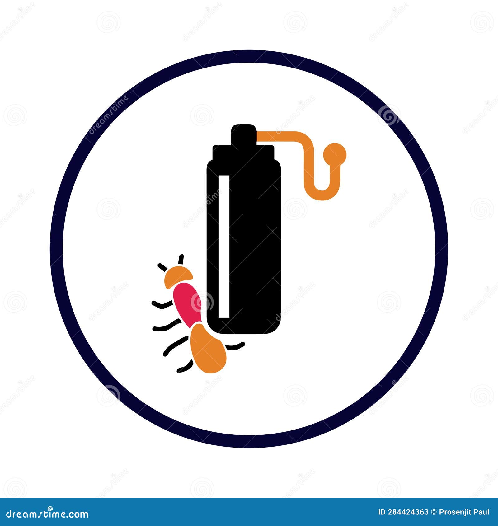 Insects, Spray, Pesticide Spray Icon Stock Vector - Illustration of ...