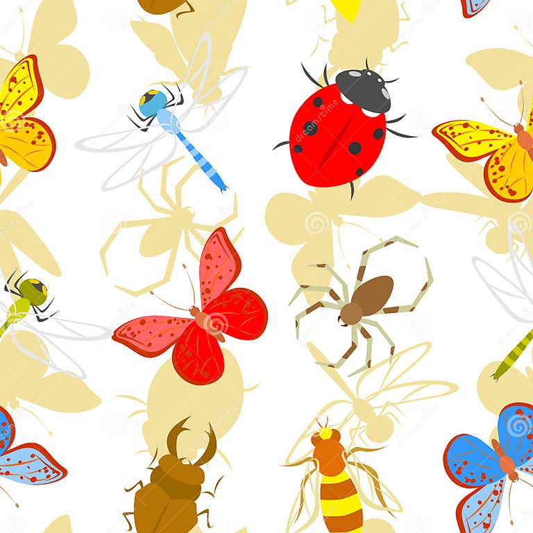 Insects stock vector. Illustration of butterfly, repetition - 31707834