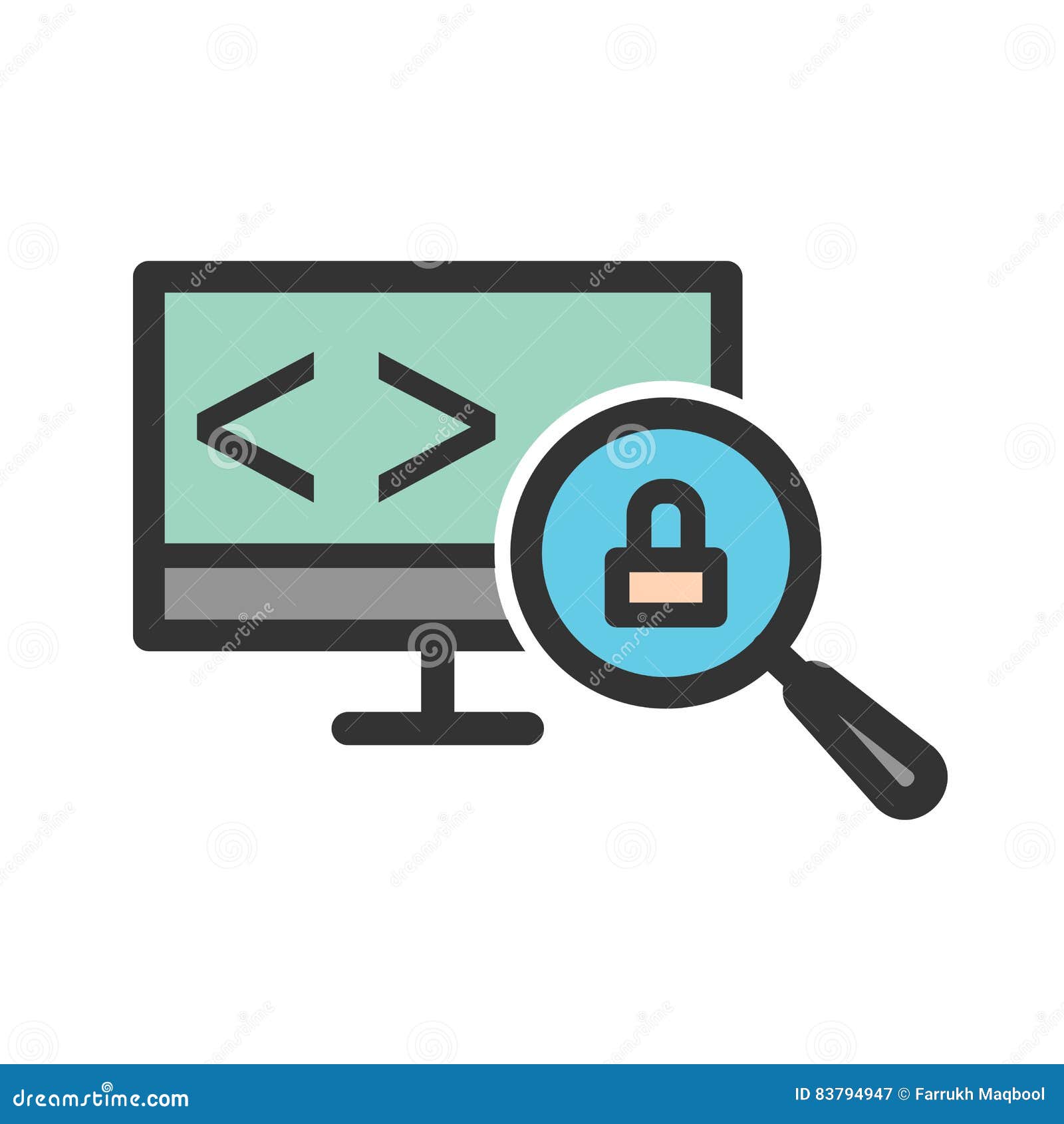 Insecure Code stock vector. Illustration of software - 83794947