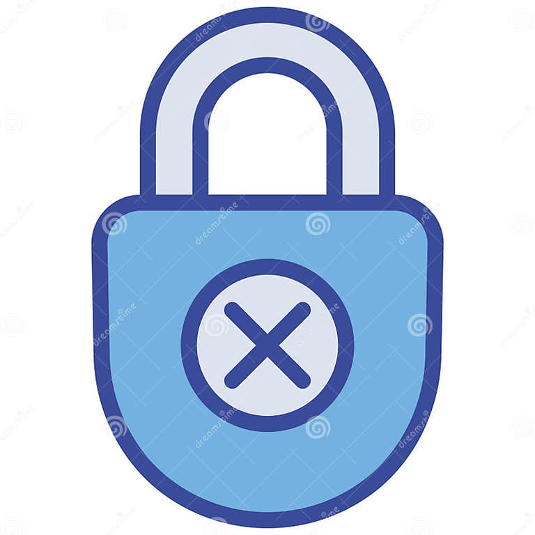 Insecure Lock Isolated Vector Icon Which Can Easily Modify or Edit ...