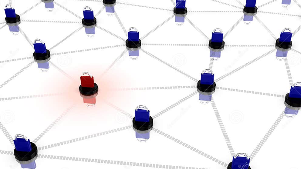 Insecure Network Concept Illustration Stock Illustration - Illustration ...