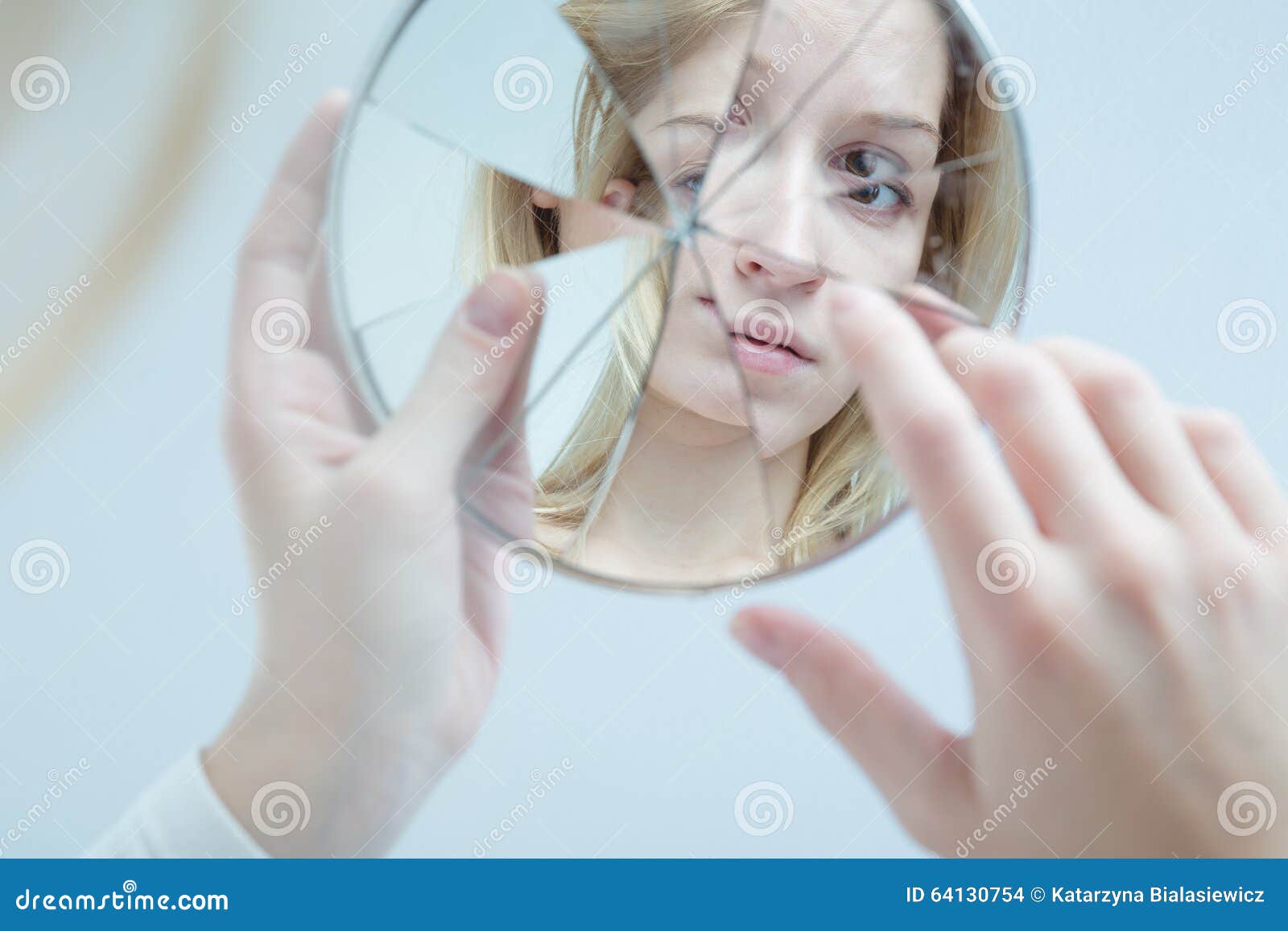 Insecure pretty woman stock photo. Image of insecure - 64130754