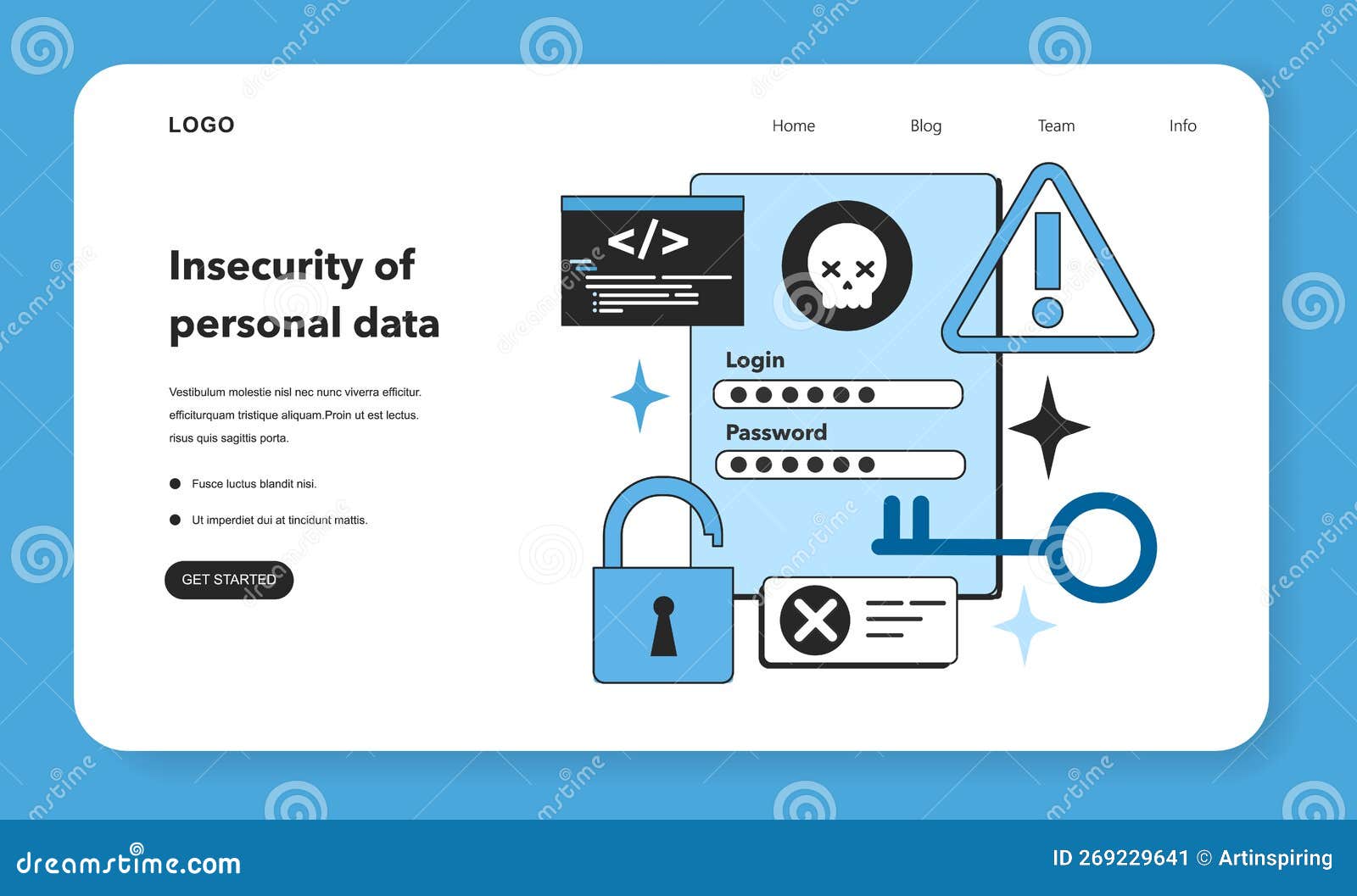 Insecurity of Personal Data As Neural Network Implementation Risk Stock ...