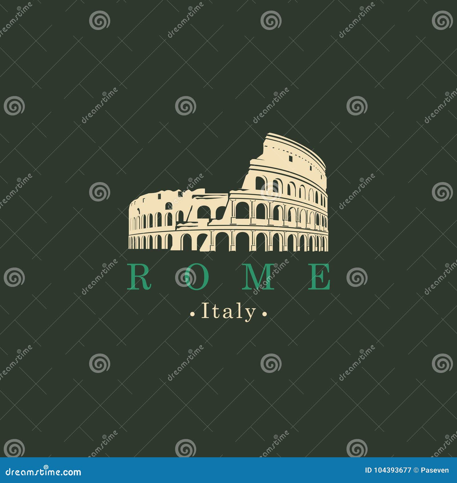 Insegna Con Il Colosseo Antico Dell'anfiteatro a Roma Illustrazione ... Insegna Con Il Colosseo Antico Dell'anfiteatro a Roma Illustrazione ...