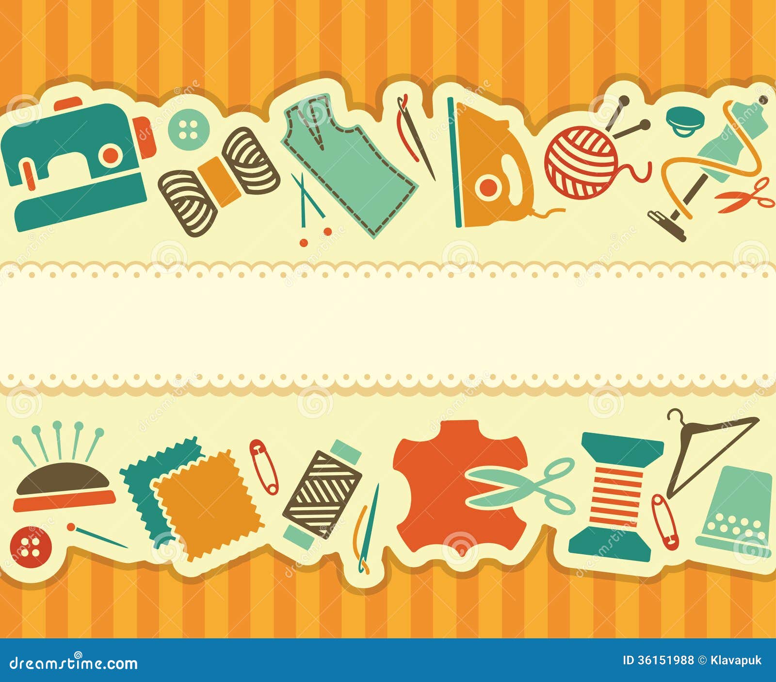 Insegna Del Cucito E Di Cucito Illustrazione Vettoriale - Illustrazione ...