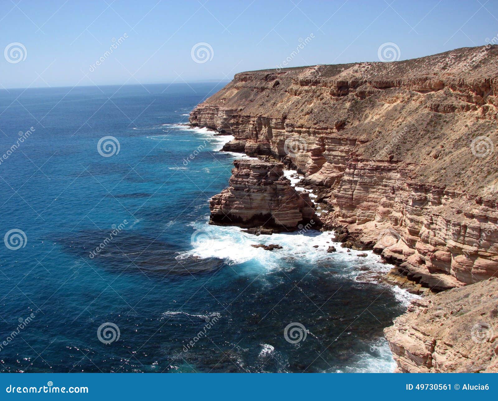 Insel-Felsen, Kalbarri, Australien Stockbild - Bild von frech, park ...
