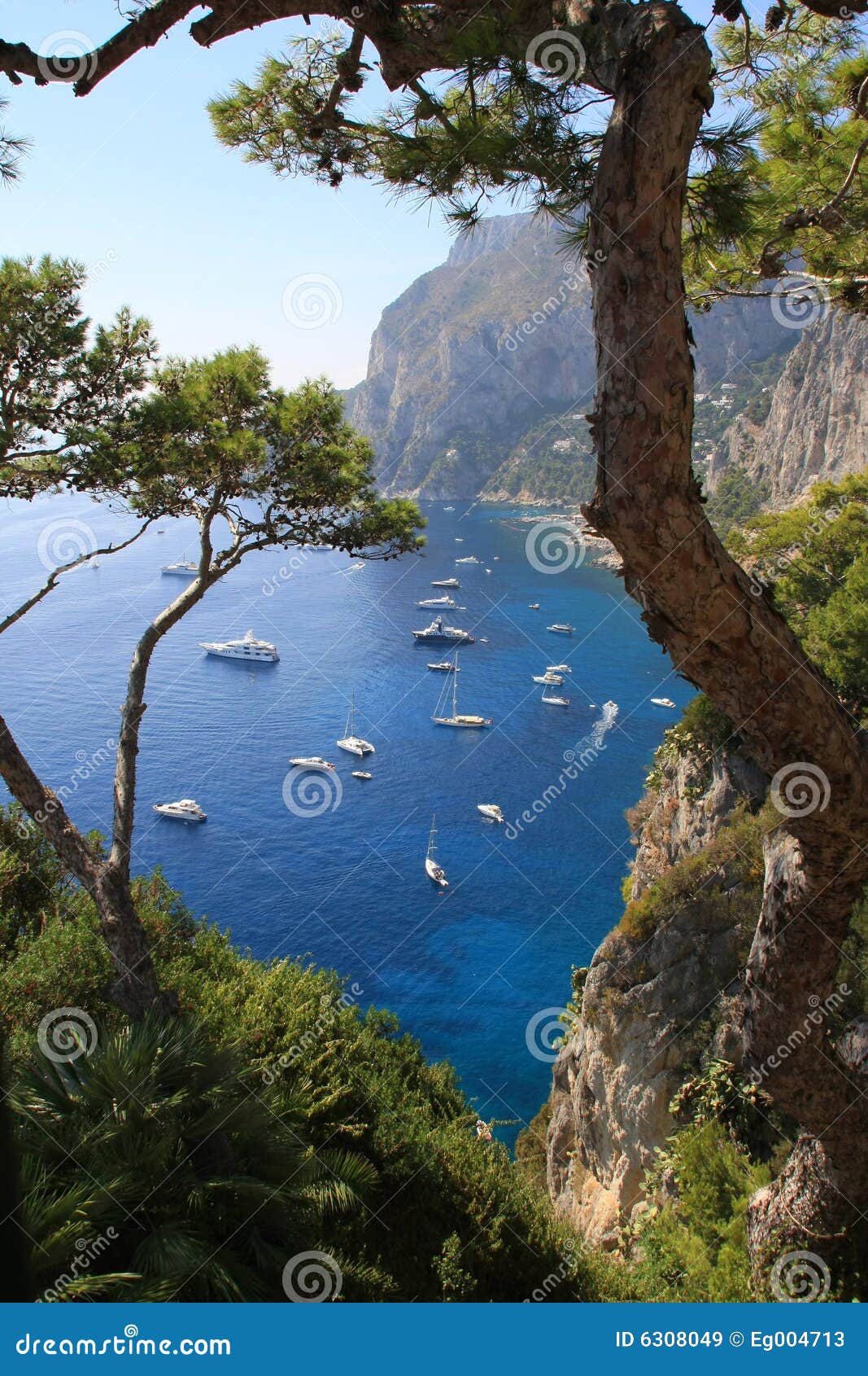 Insel von Capri stockbild. Bild von relax, capri, felsen - 6308049