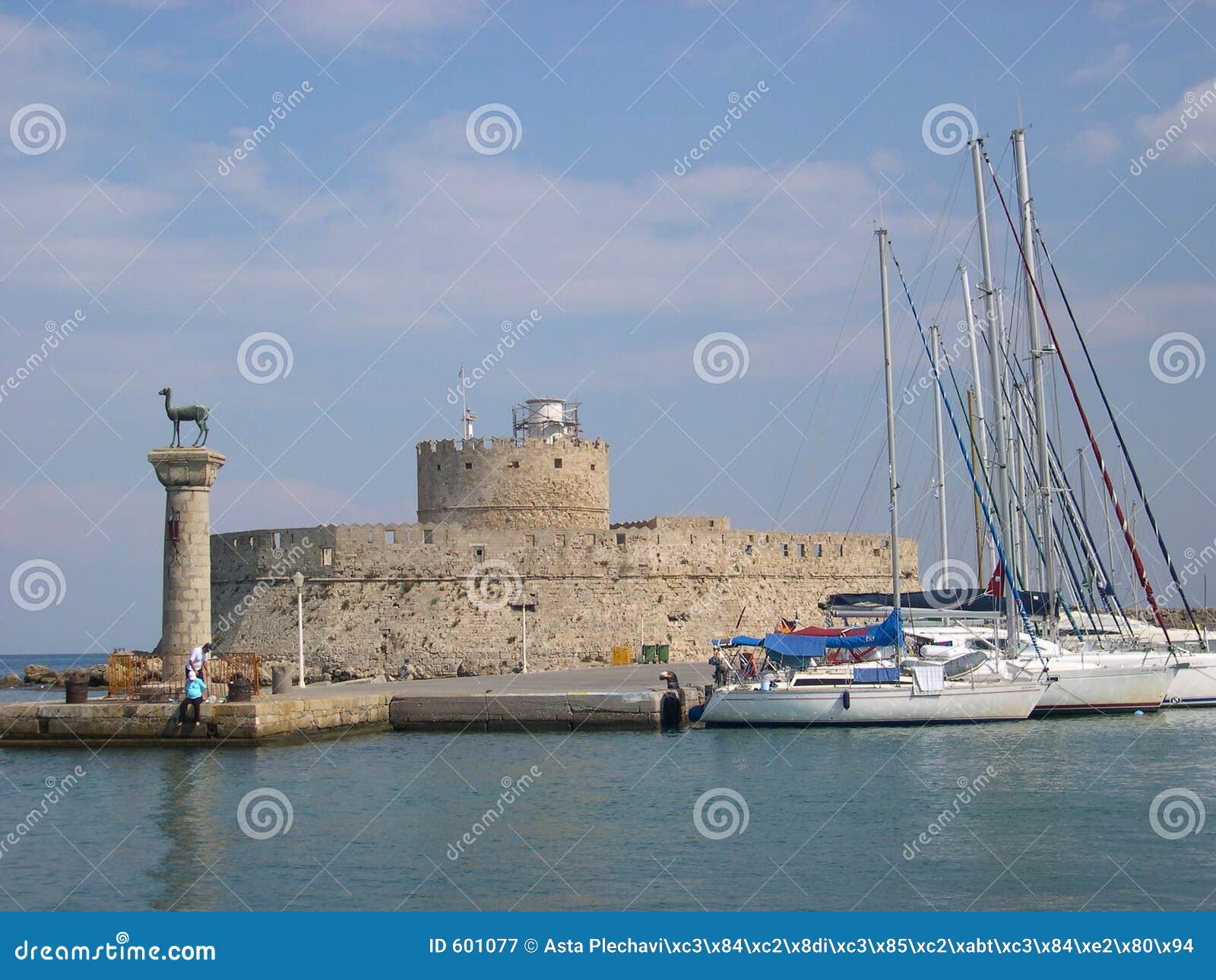 Insel von Rhodos stockbild. Bild von gebäude, griechenland - 601077