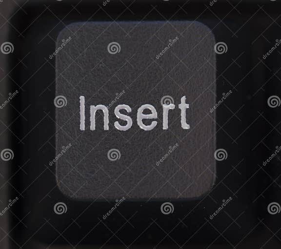Insert Button stock photo. Image of black, macro, digital - 3784280