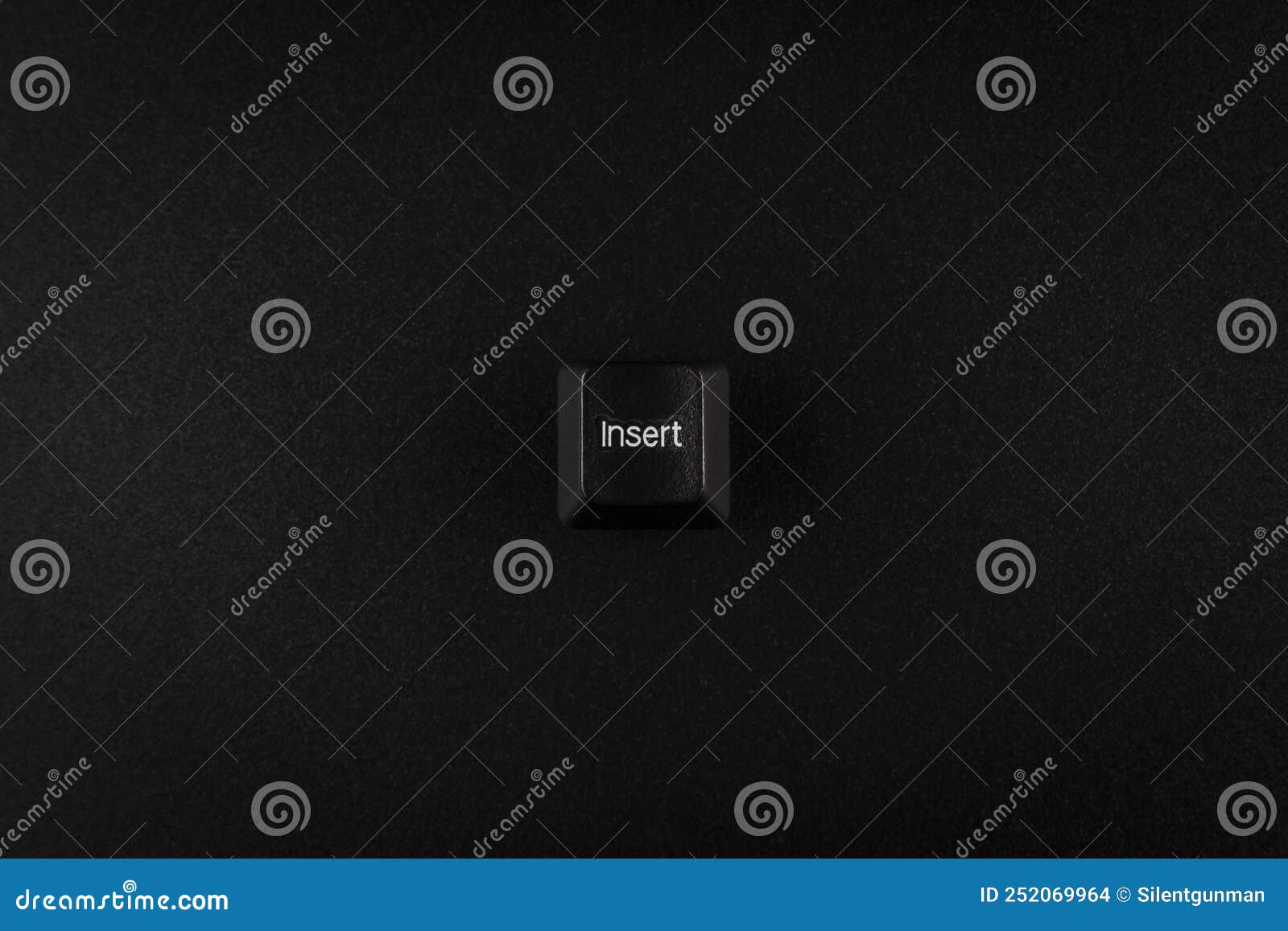 Insert Button on Black Background Stock Photo - Image of device, keypad ...