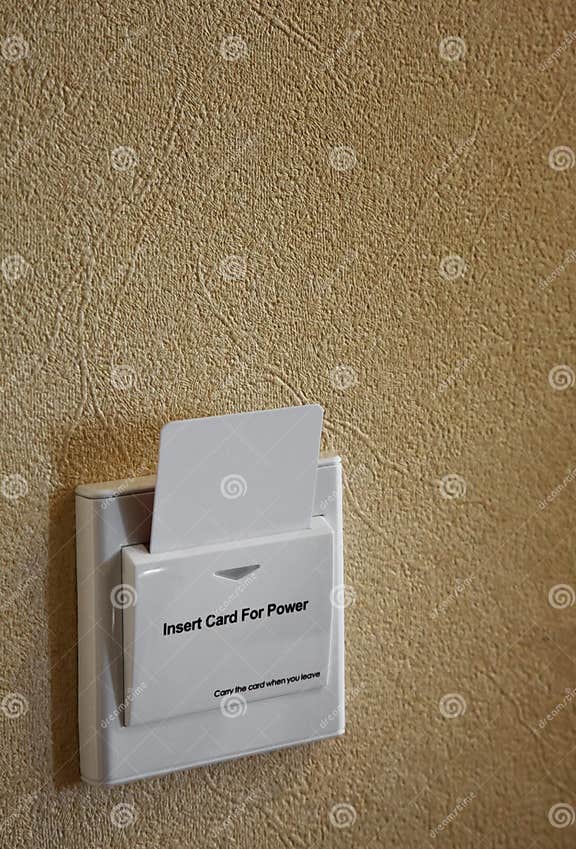 Insert card for power stock photo. Image of room, entrance - 21464570
