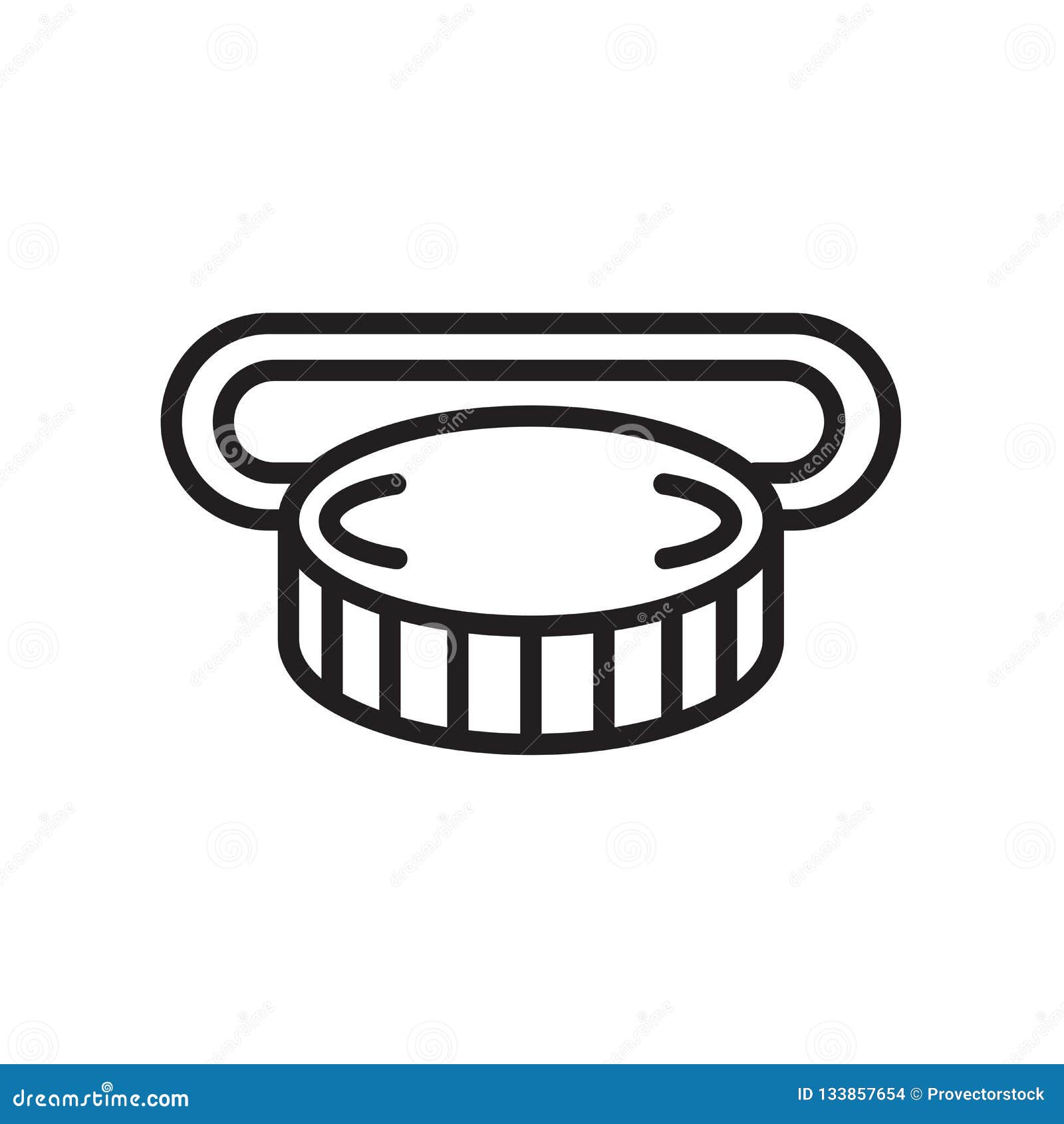 Insert Coin Icon Isolated On White Background Stock Vector ...