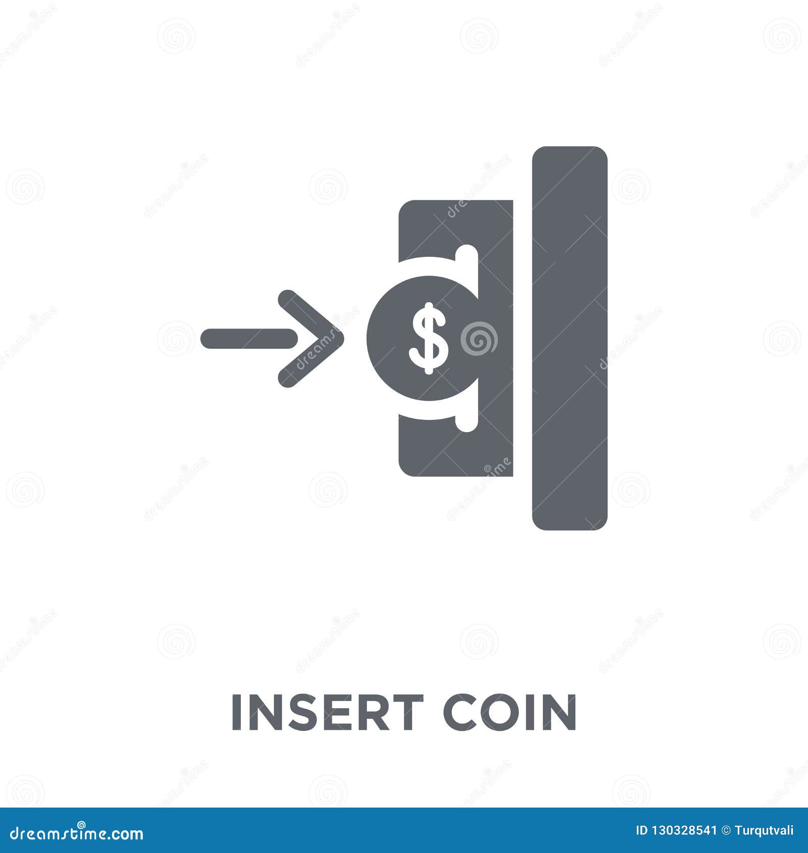 Insert Coin Icon from Payment Collection. Stock Vector - Illustration ...