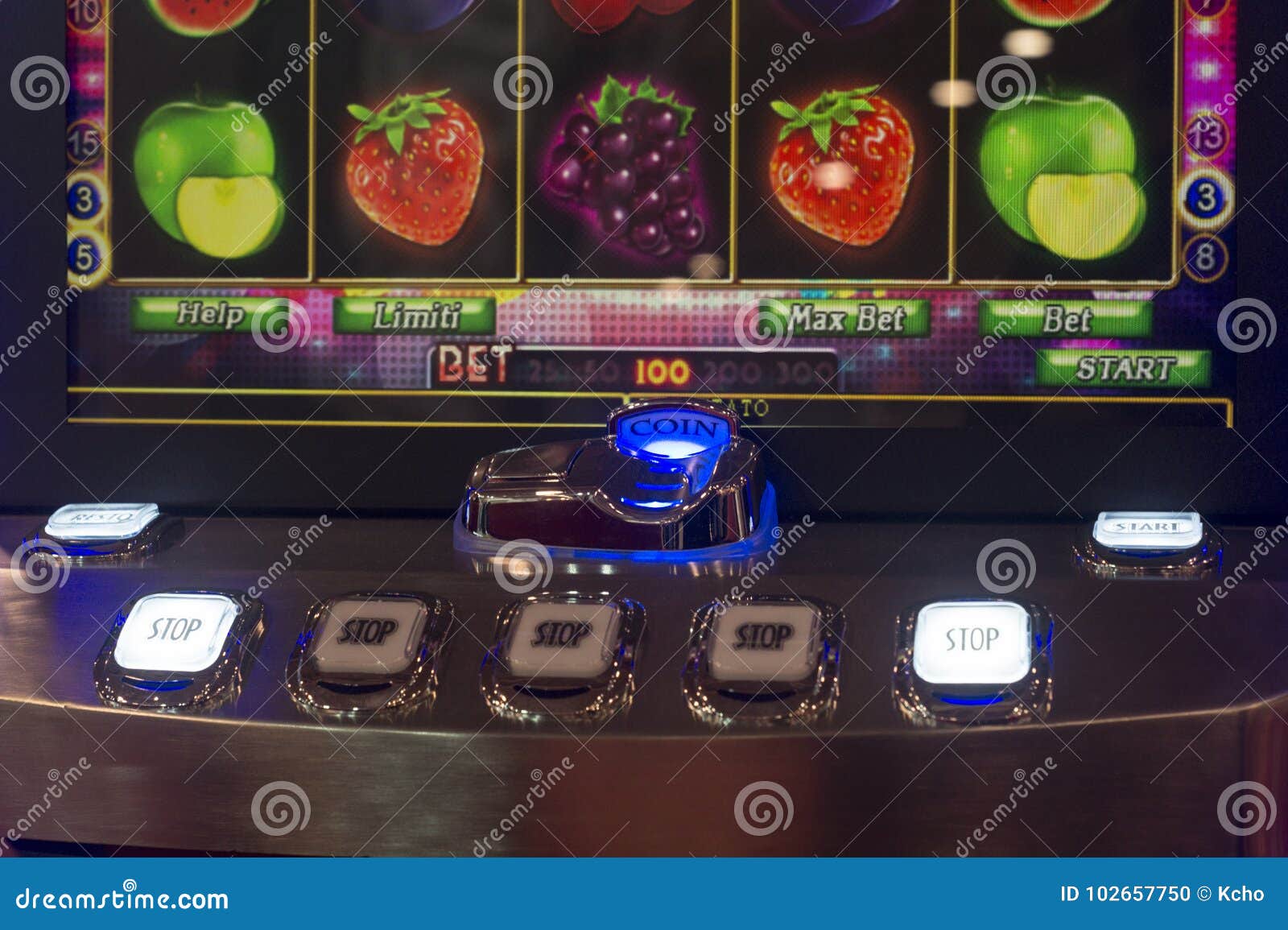Insert coin slot machine editorial image. Image of luck - 102657750