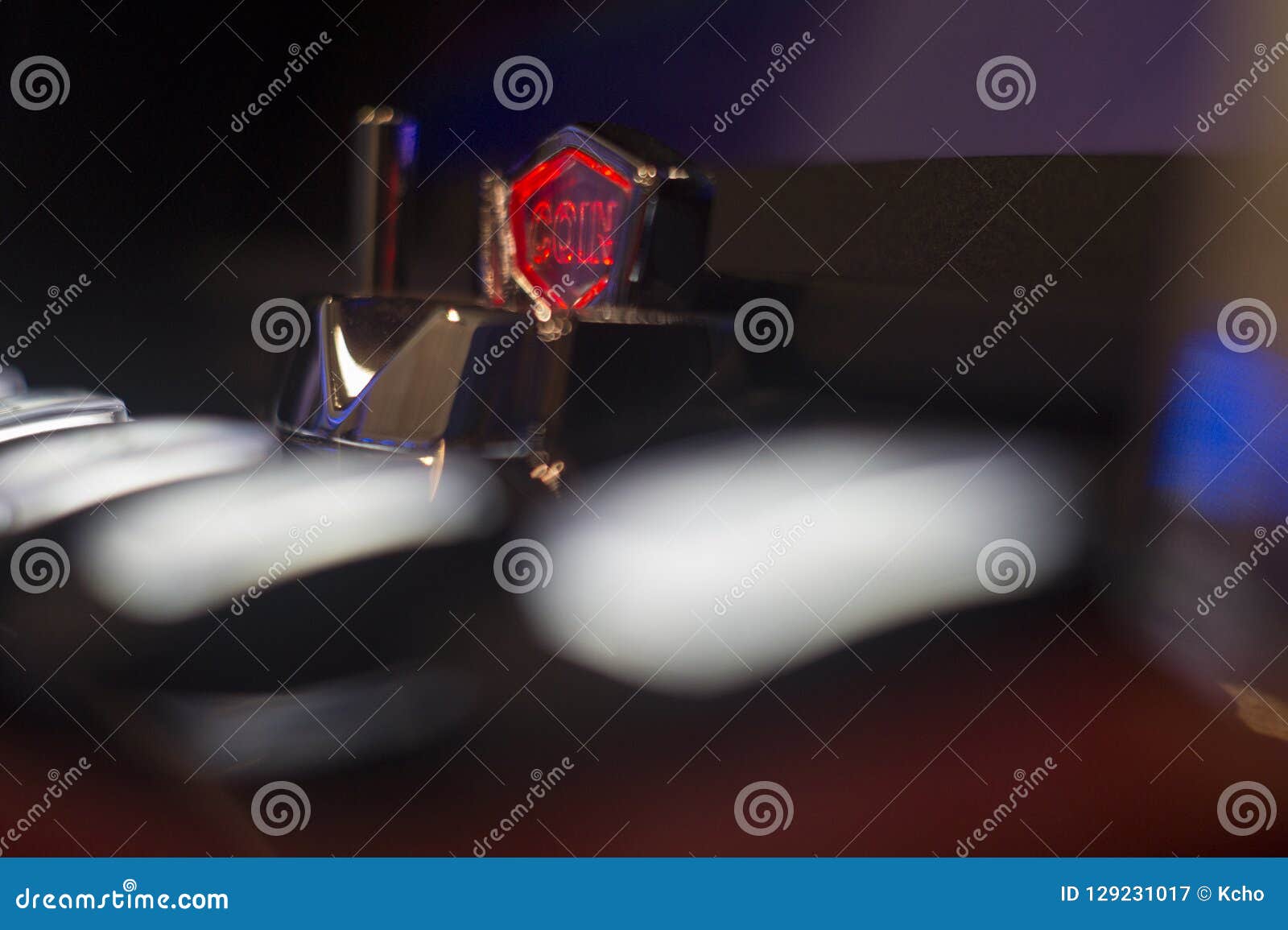 Insert coin slot machine stock image. Image of coin - 129231017