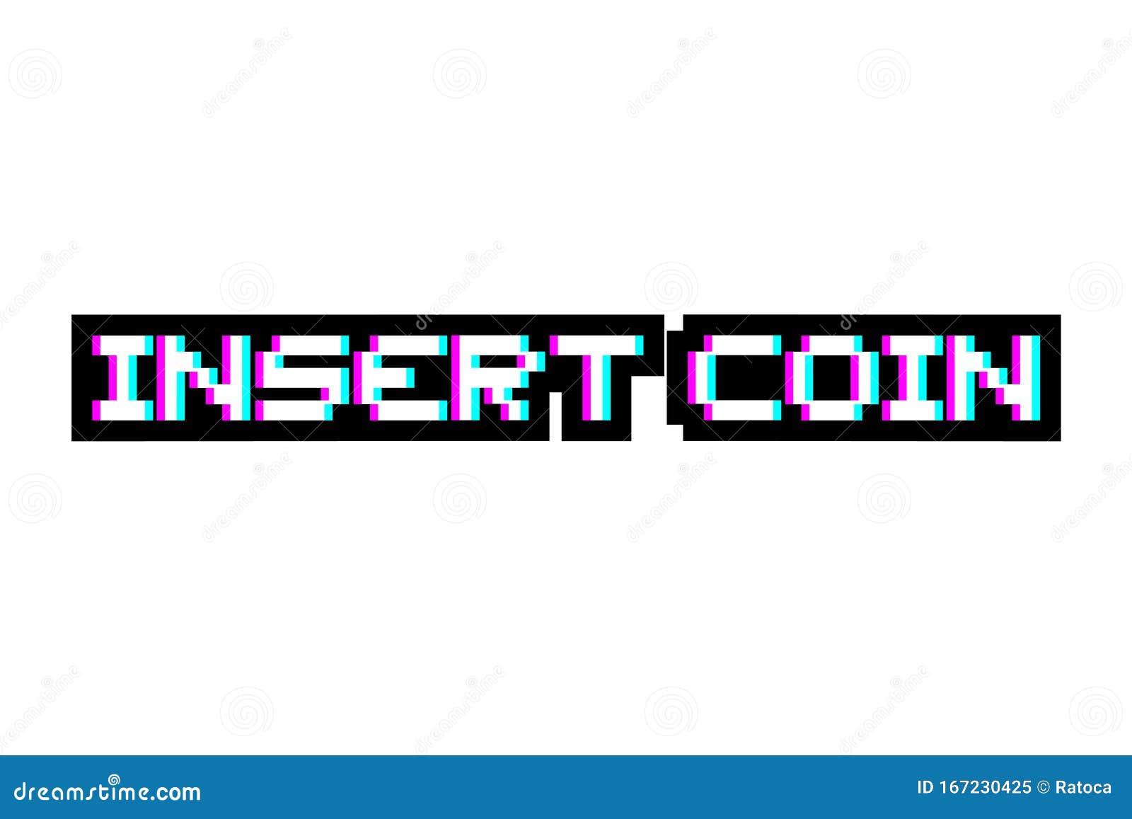 Insert coin symbol stock vector. Illustration of outline - 167230425