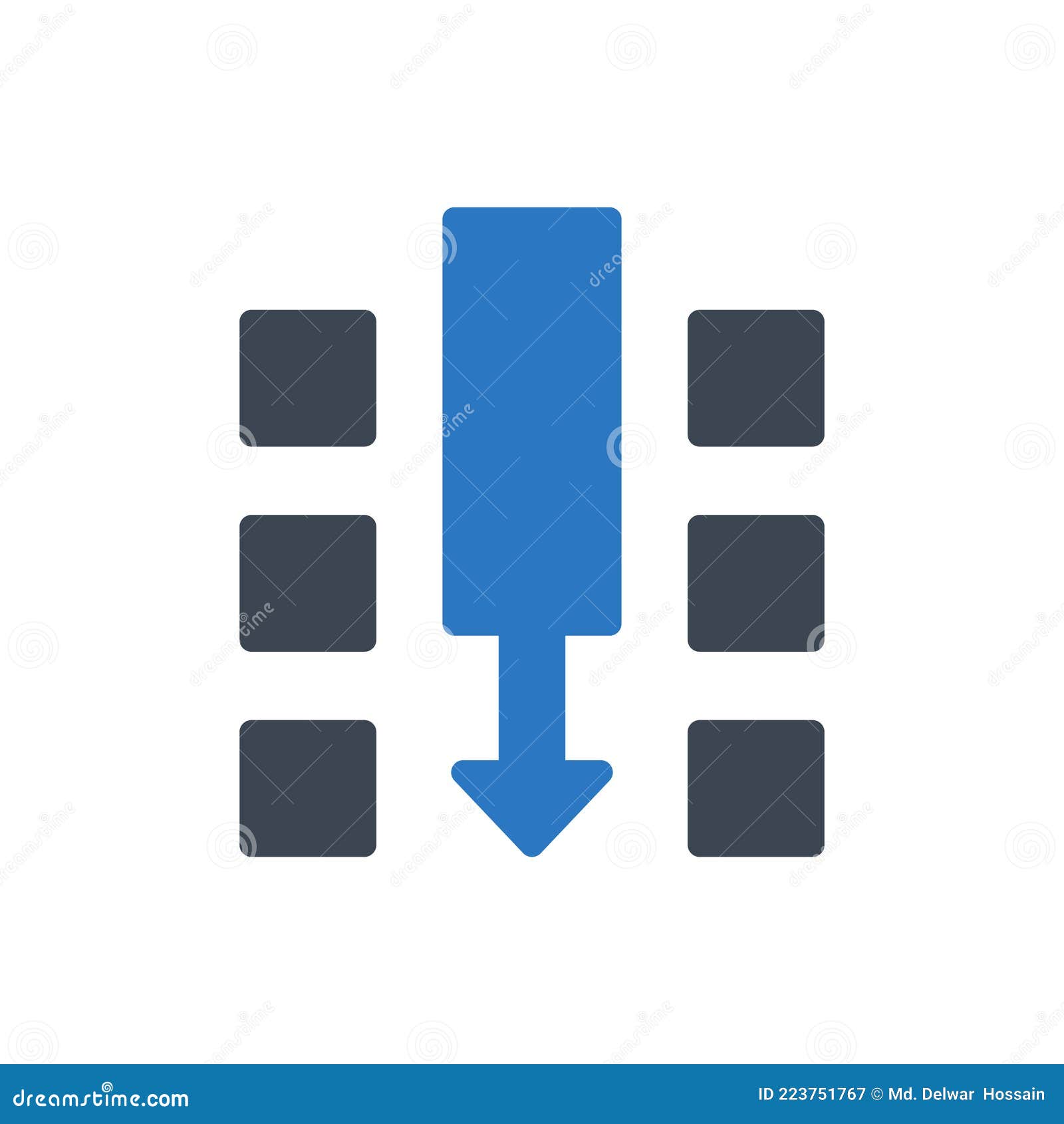 Insert column icon stock vector. Illustration of table - 223751767