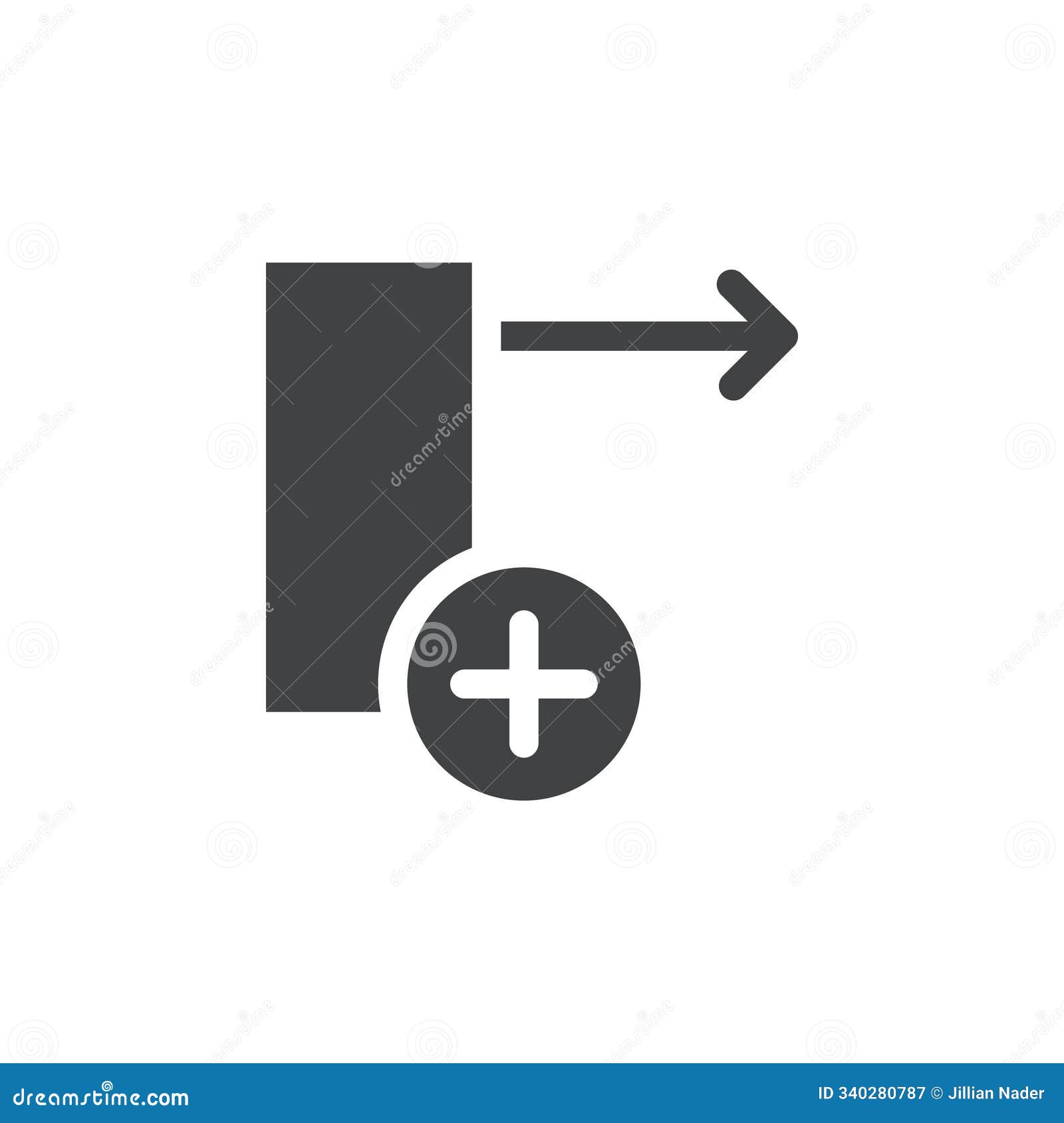 Insert Column Row Icon Simple Vector Symbol Stock Vector - Illustration ...