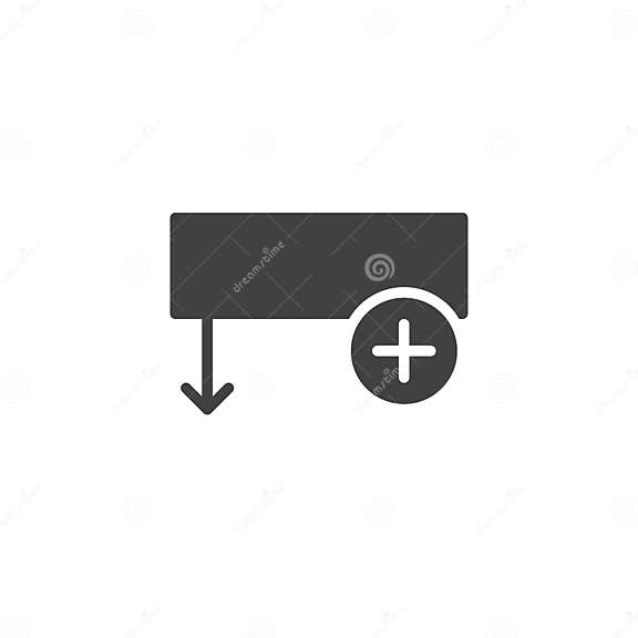 Insert Column Row Icon Vector Stock Vector - Illustration of button ...