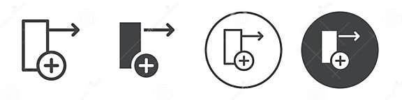 Insert Column Row Icon Vector Logo Outline Stock Vector - Illustration ...