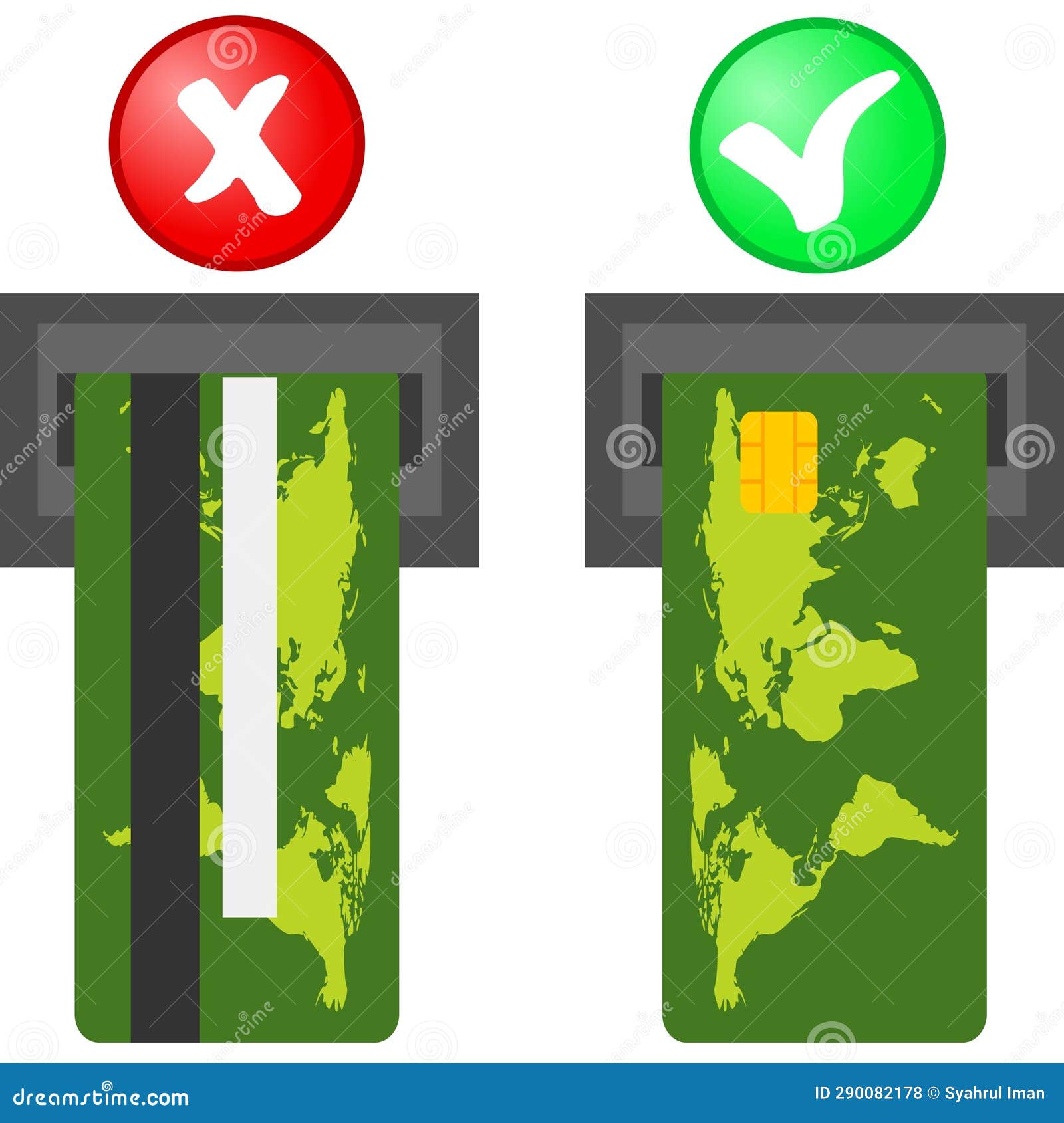 Insert Credit Card In ATM, POS, Payment Terminal Silhouette Icon ...