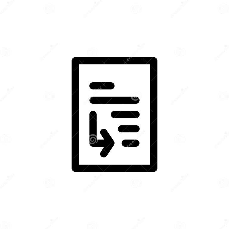 Insert Cross-reference Icon Stock Vector - Illustration of isolated ...