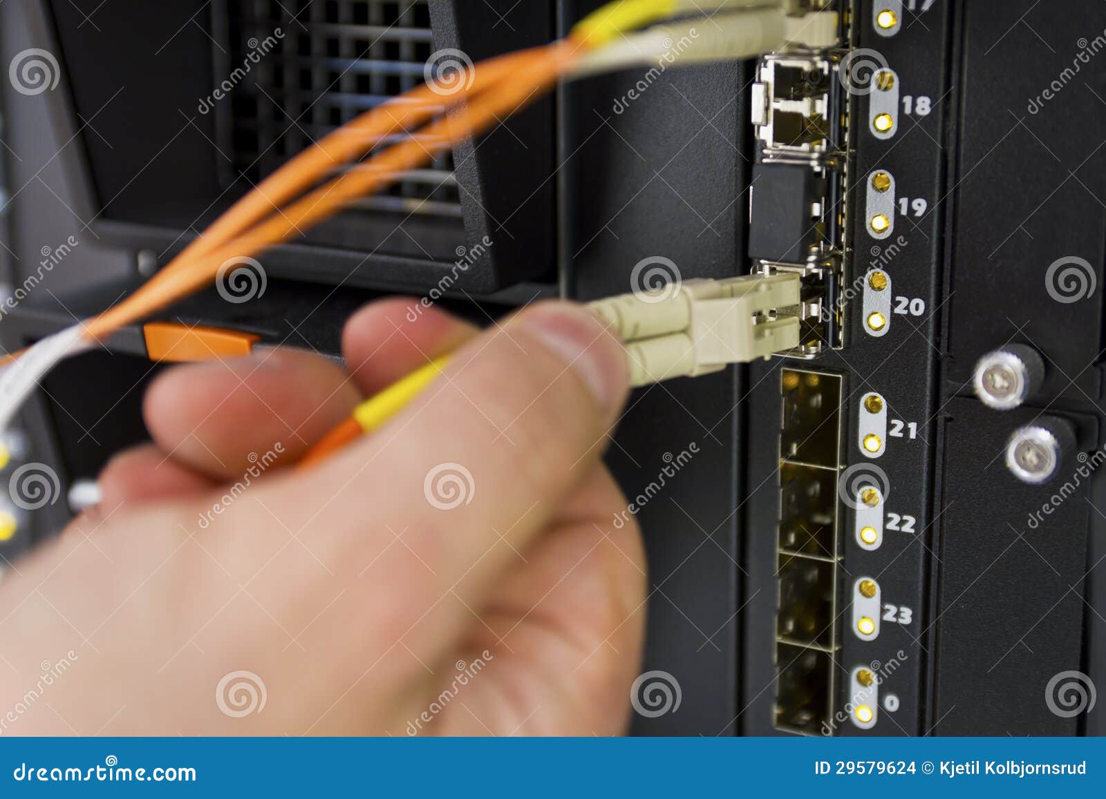 Insert Fiber Cable stock photo. Image of equipment, inserting - 29579624