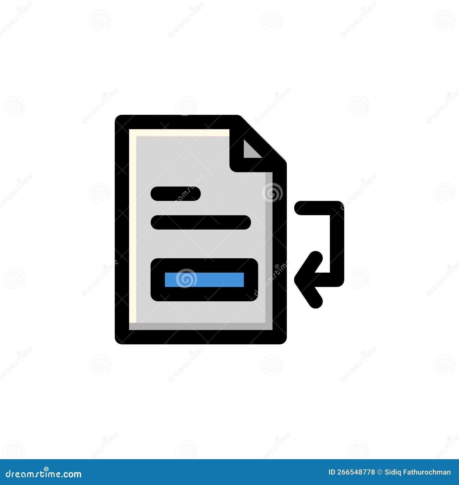 Insert Footnote Document Icon Stock Vector - Illustration of paper ...