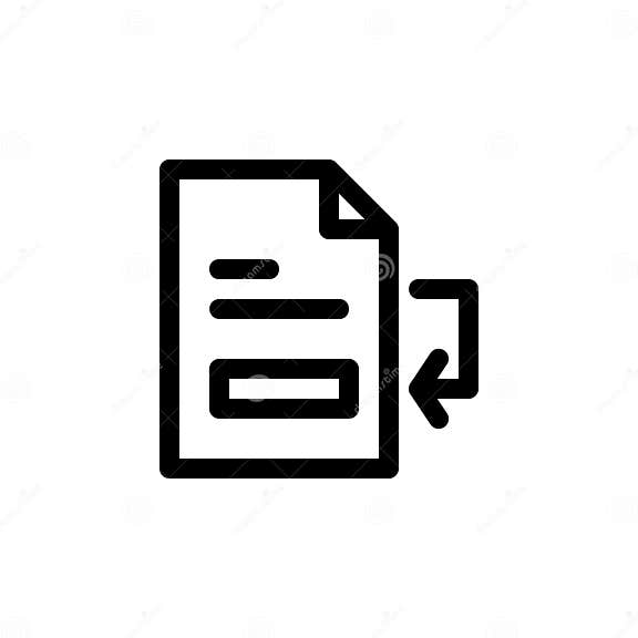 Insert Footnote Icon stock vector. Illustration of office - 181806698