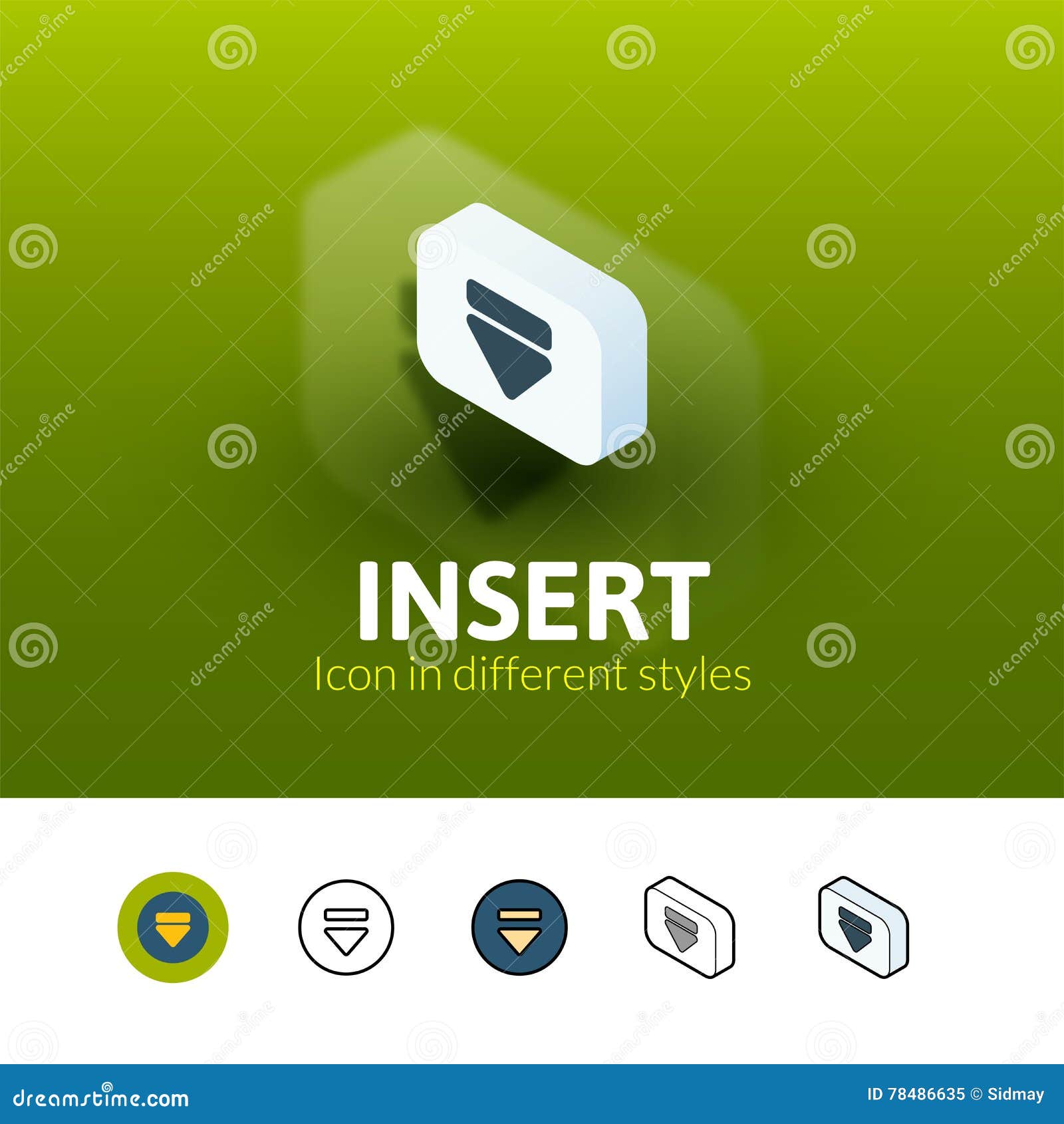 Insert Icon in Different Style Stock Vector - Illustration of ...