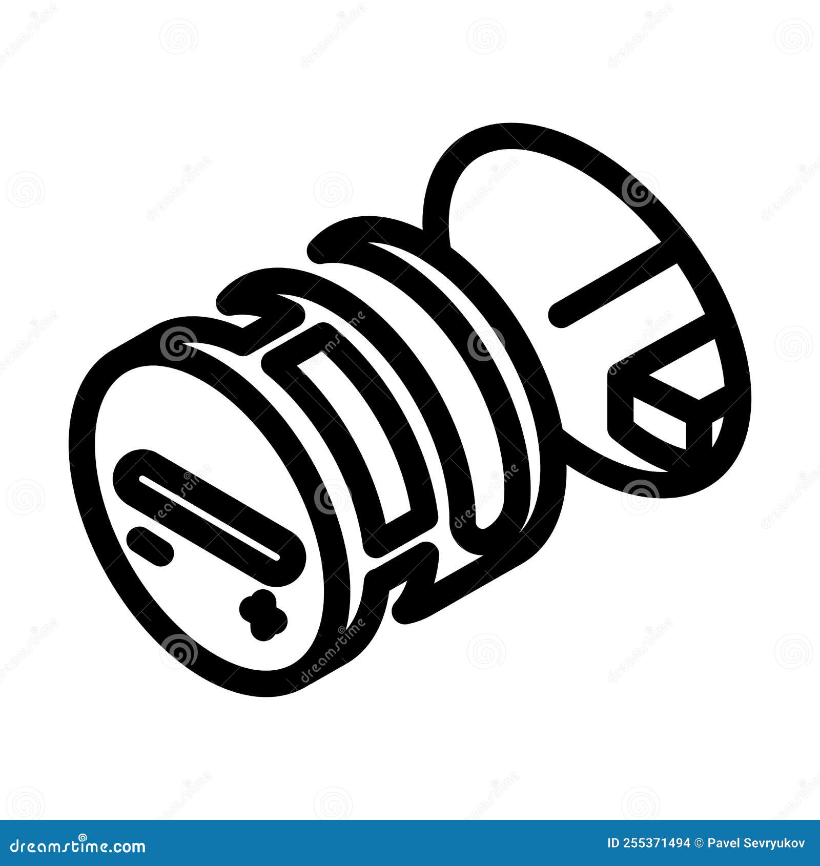 Insert Fast Mounting Assembly Furniture Line Icon Vector Illustration ... Insert Fast Mounting Assembly Furniture Line Icon Vector Illustration ...