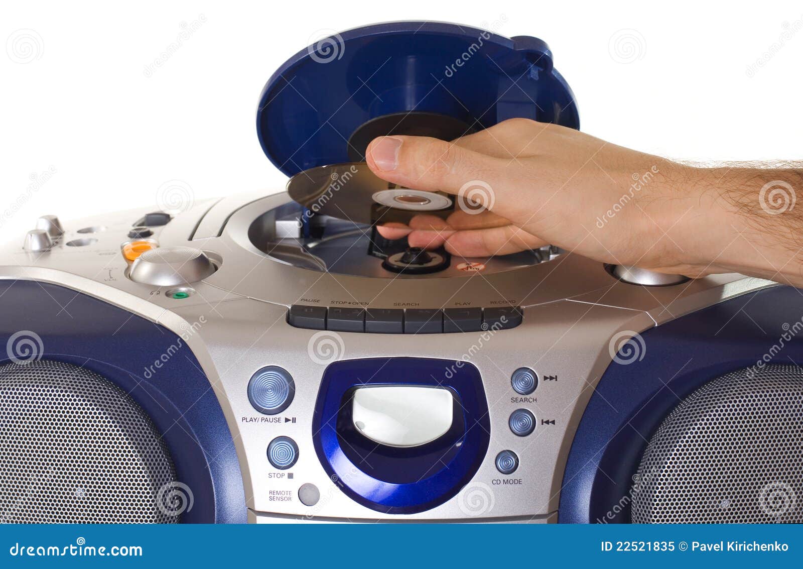 Inserting a disk stock image. Image of hand, insert, electronics - 22521835