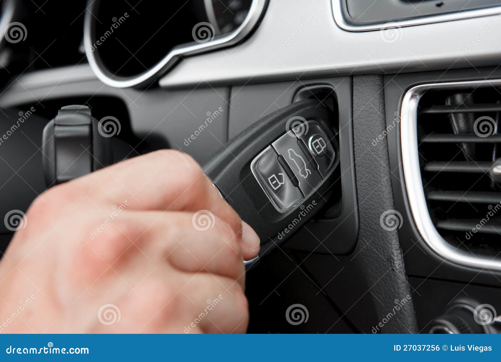 Inserting hightech car key stock photo. Image of forward - 27037256