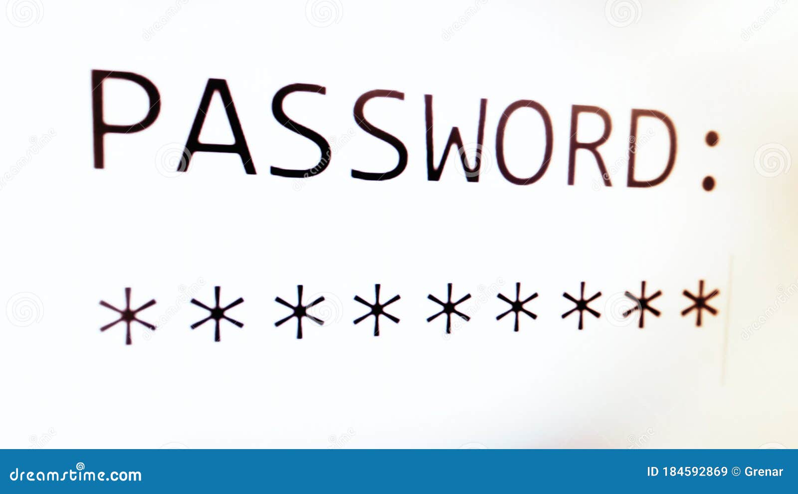 Password Insert Stars Waving Stock Image - Image of password ...